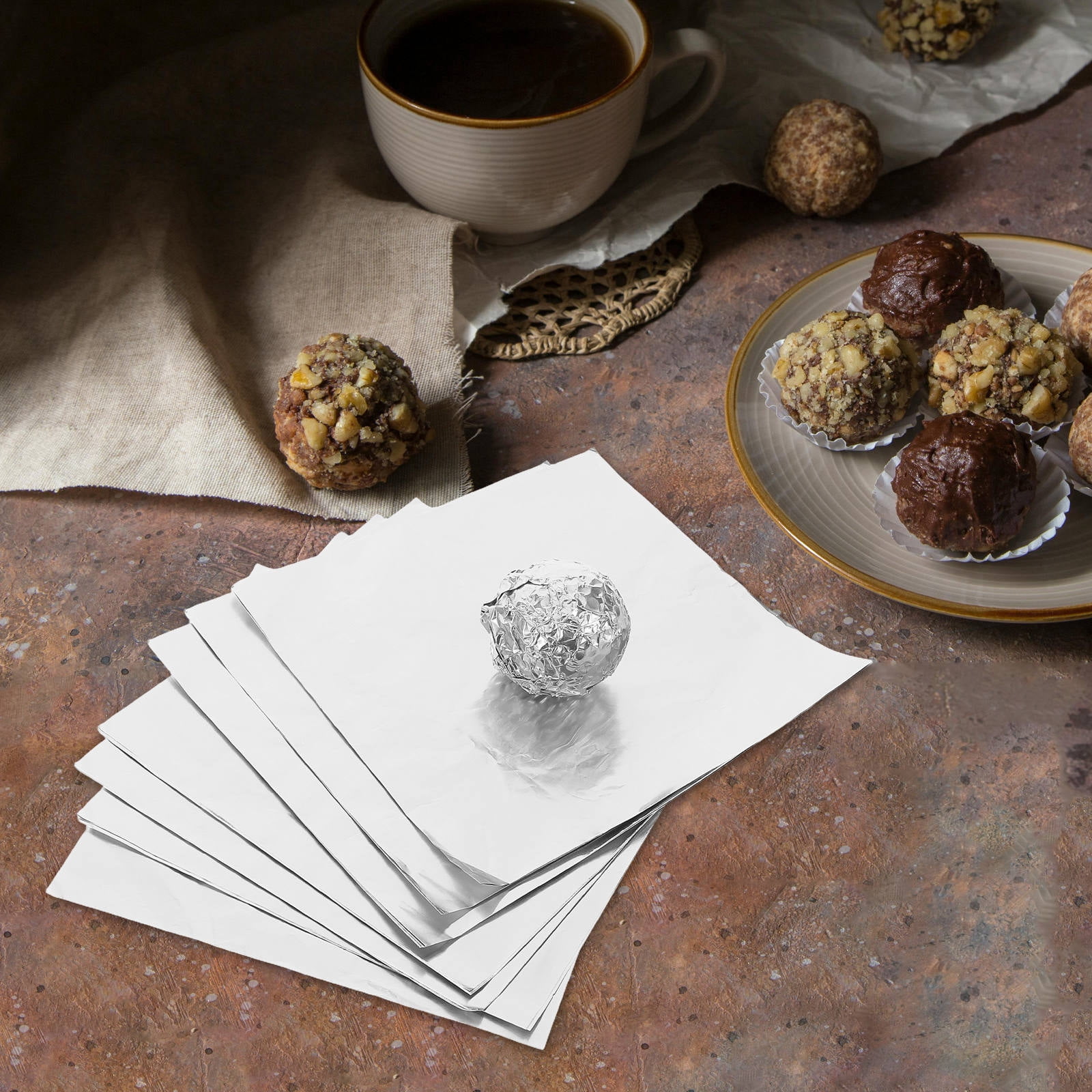 Raindrops 100Pcs Aluminum Foil Paper for Chocolate Candy Wrappers with ...