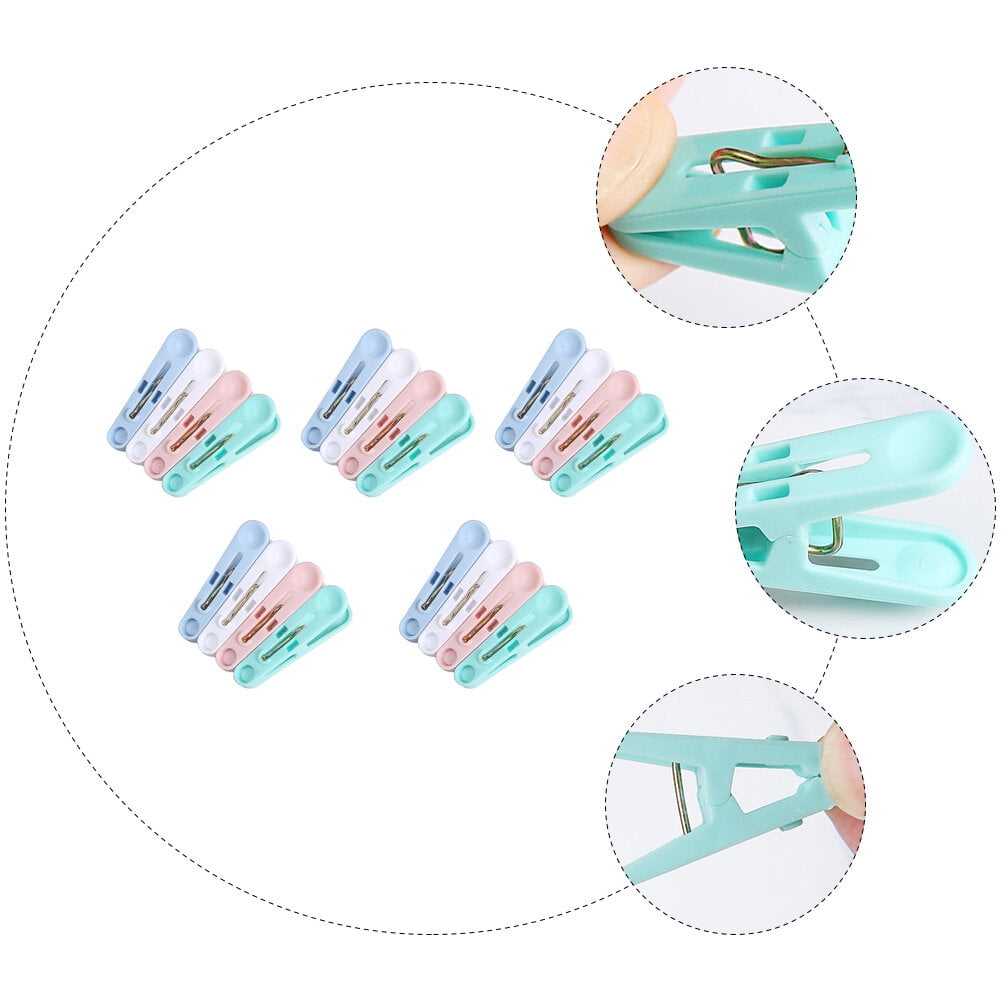 Raindrops 100Pcs Clothes Drying Clip Plastic Compact and Sleek Design ...