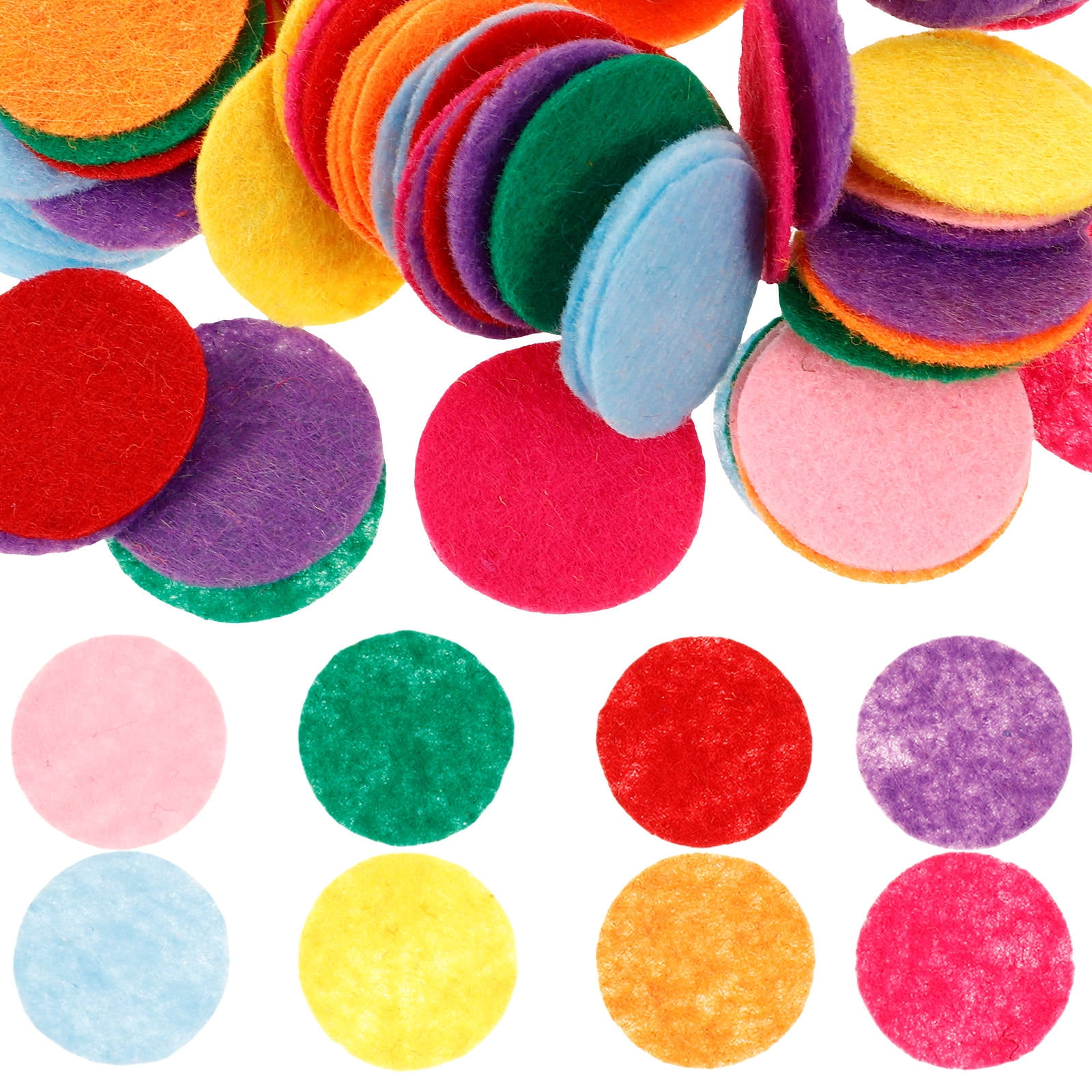 Raindrops Assorted Felt Circles 100 Pieces for Arts and Crafts Projects ...