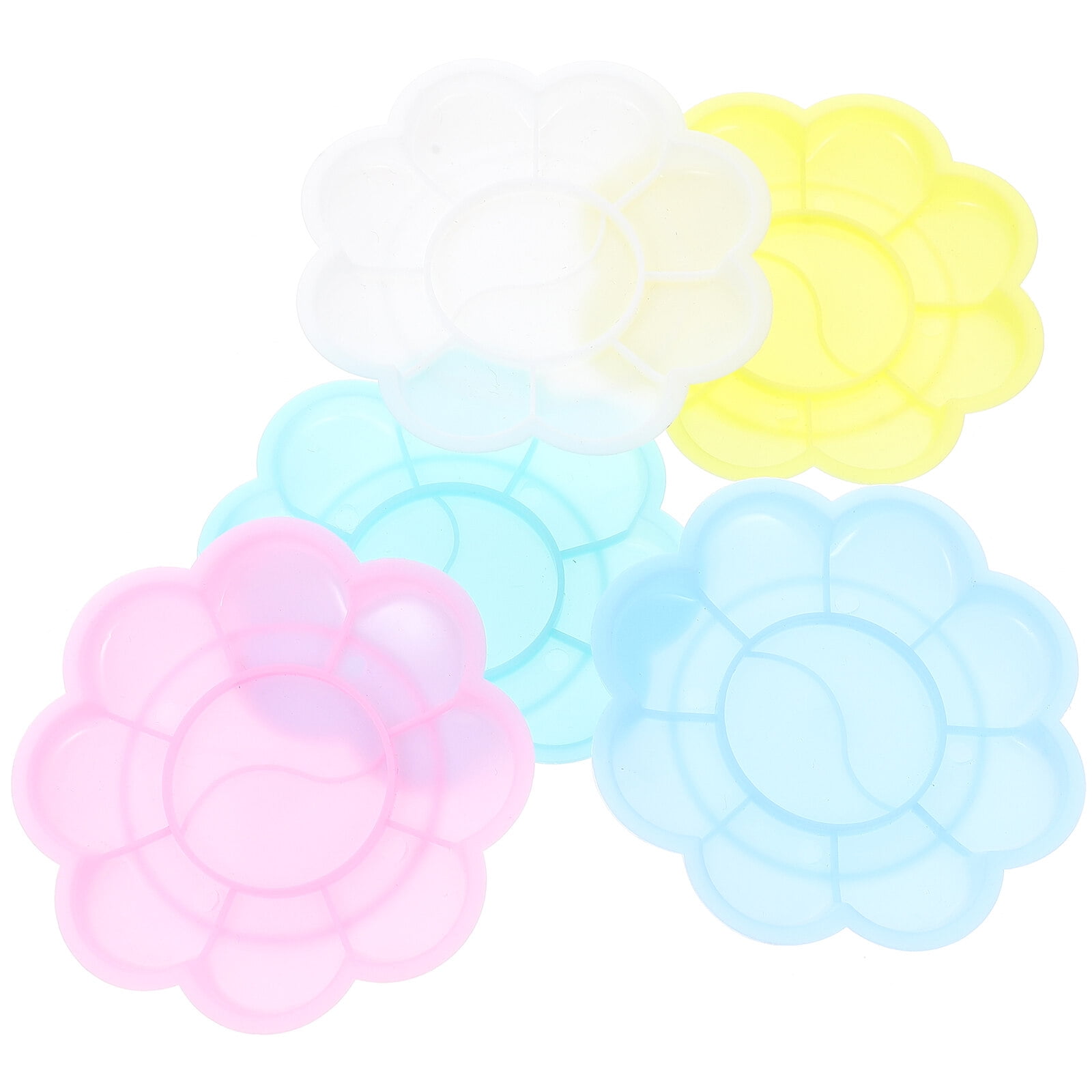 Raindrops 100Pcs Flower Shaped Paint Palette Trays for Artists Color ...
