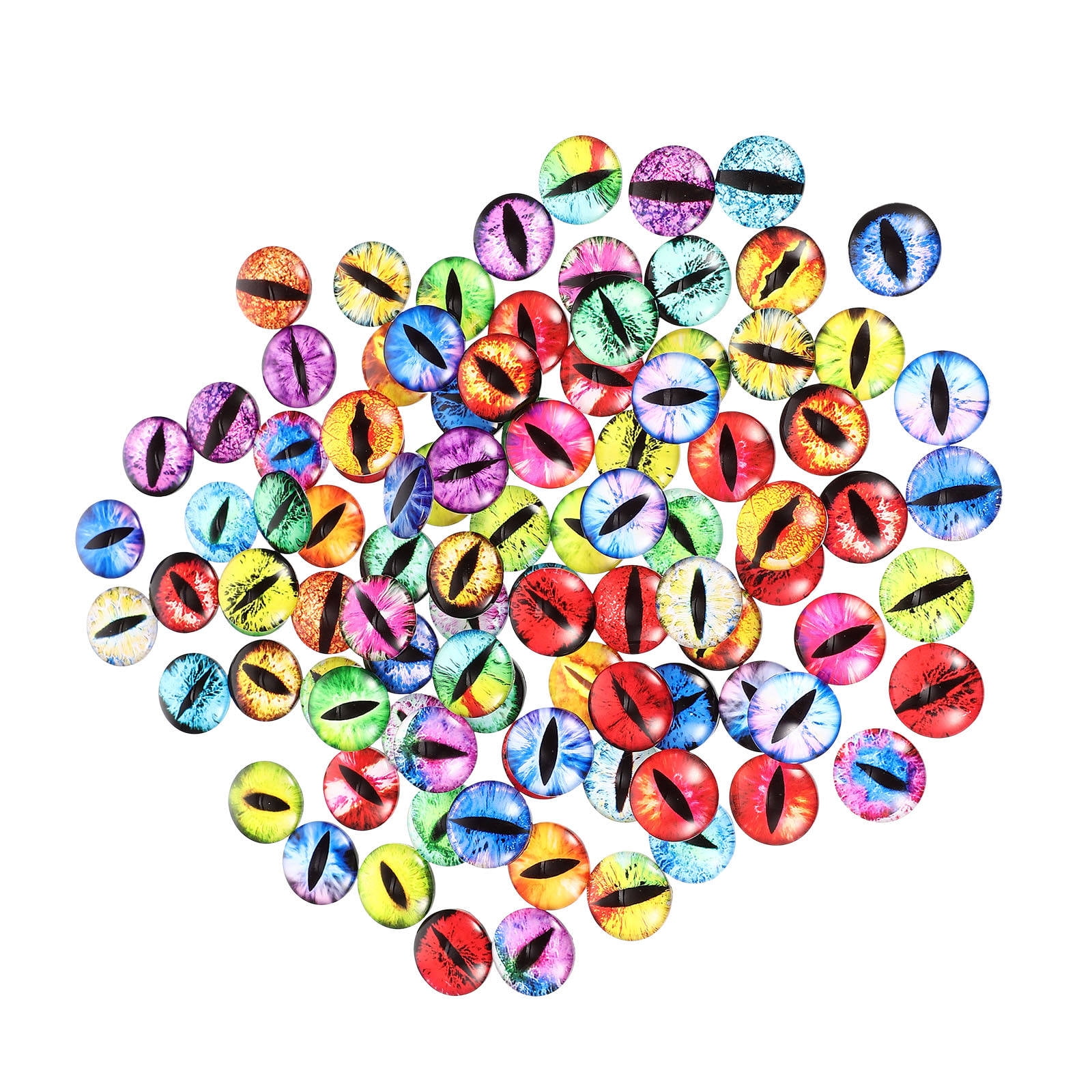 Raindrops 100Pcs Handmade Glass Eyes for Doll Making and Toy Eyeballs ...