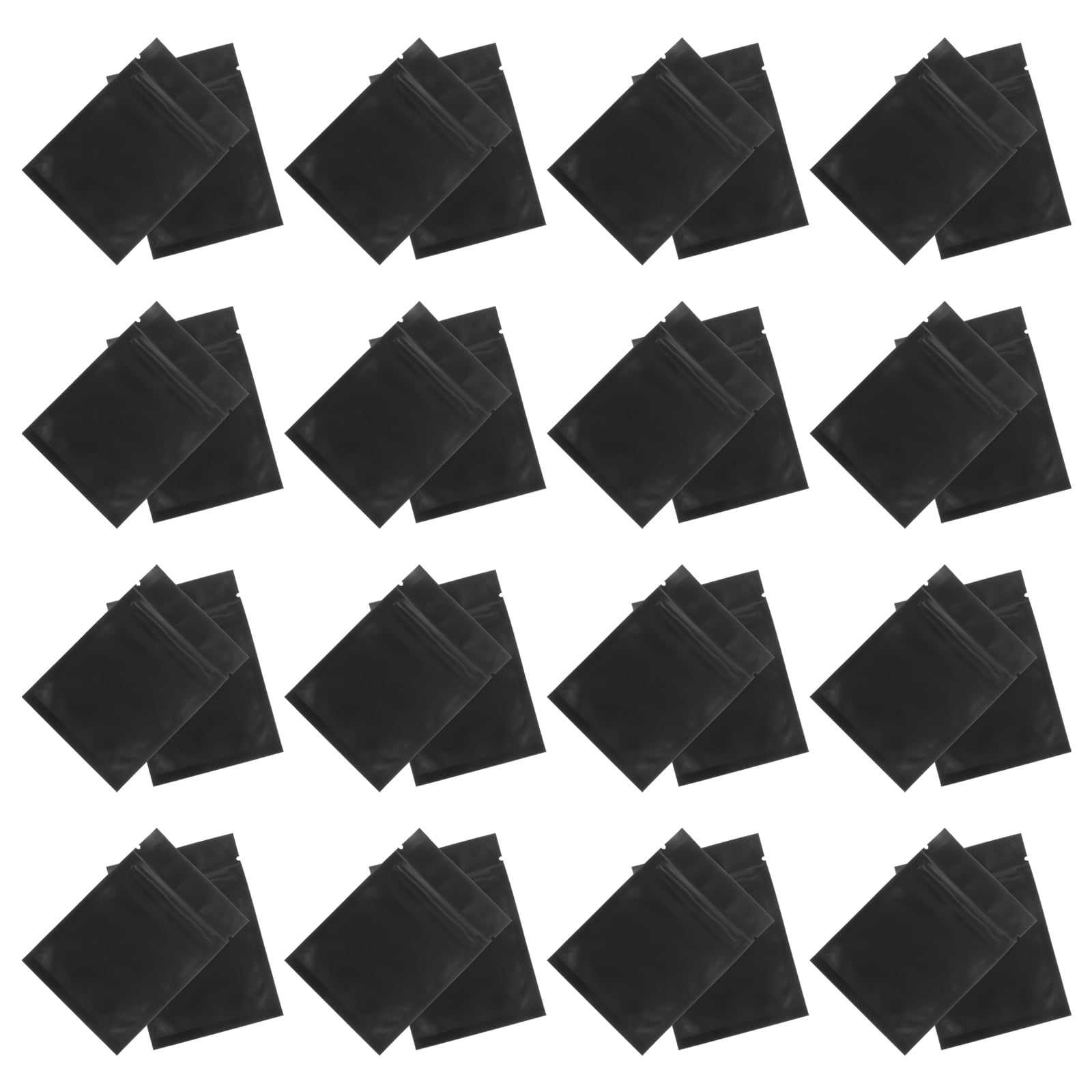 Raindrops 100Pcs Lightweight Black Food Pouch for Fresh Food Storage ...