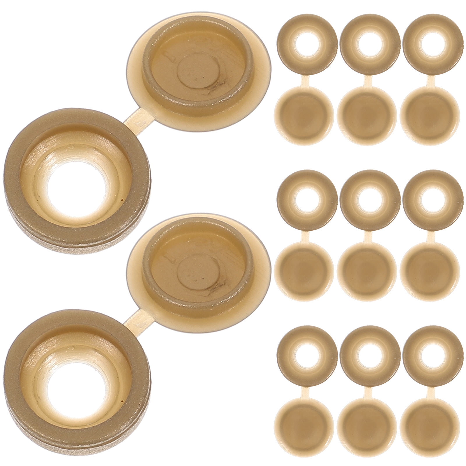 Raindrops 100Pcs PE Screw Caps for School and Shop Furniture 1.2x0.6in ...