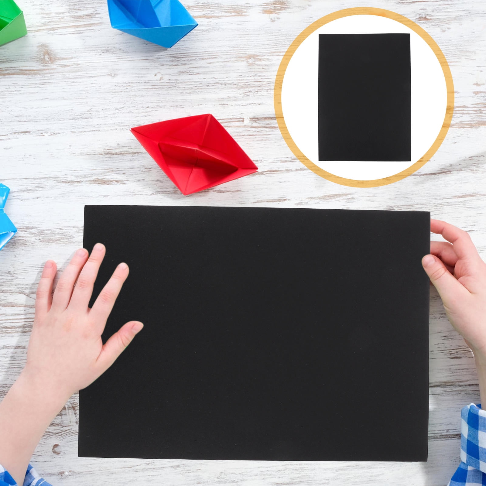 Raindrops 100Pcs Paper For Crafts For Children And Teens Black ...