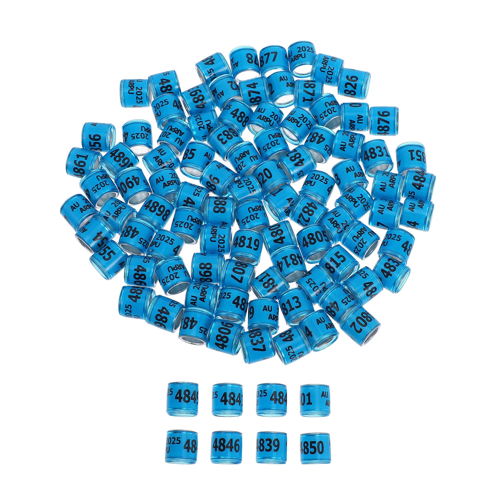 Raindrops 100Pcs Pigeon Leg Rings 1X1X1In For Bird Enthusiasts And ...