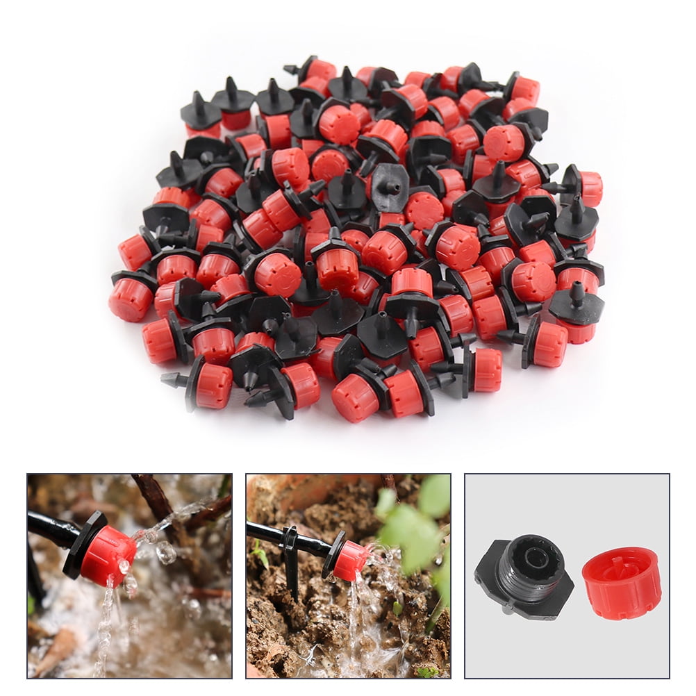 Raindrops 100Pcs Red PP Plastic Dripper for Drip Irrigation in Home ...