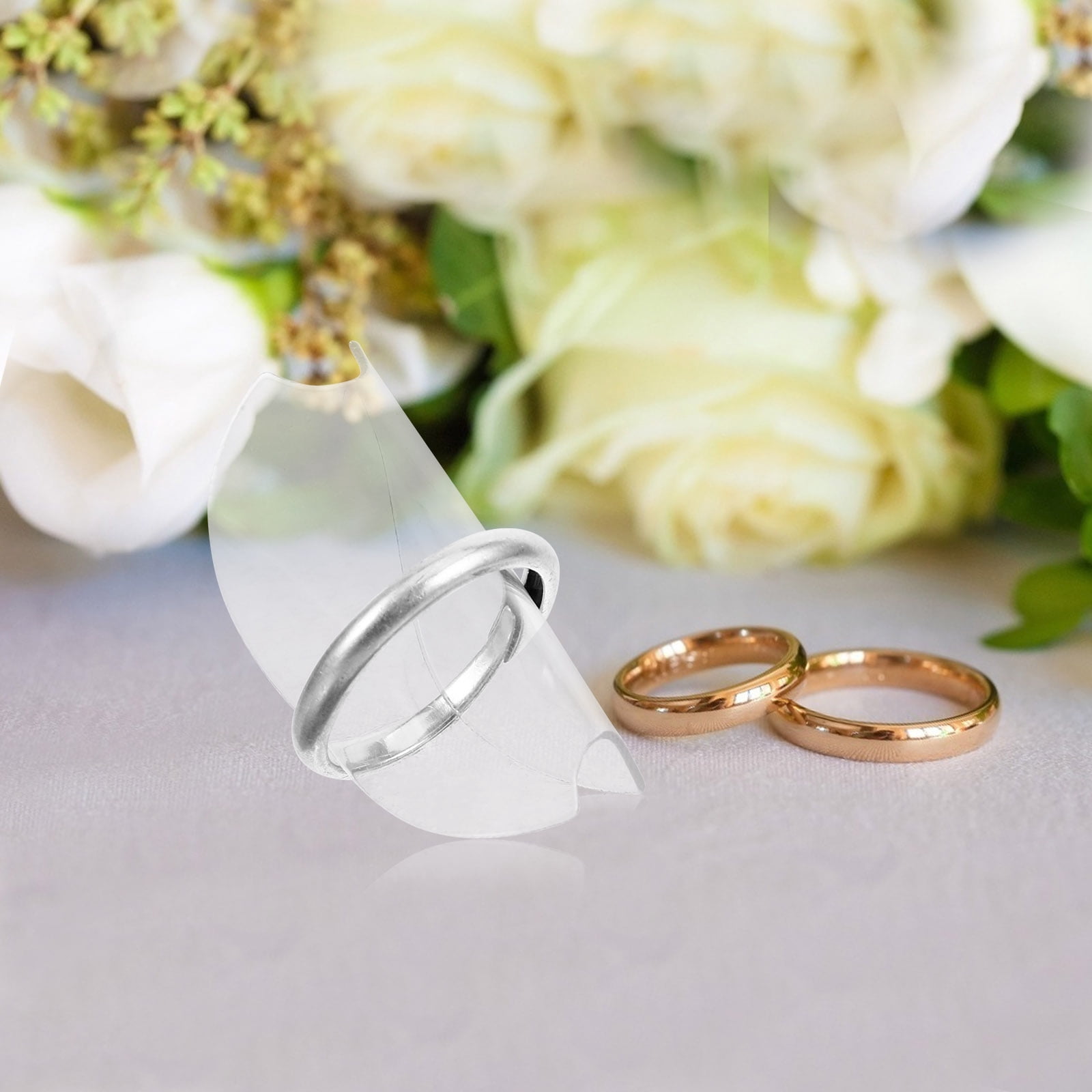 Raindrops 100Pcs Ring Display Stand Plastic for Jewelry Showcase Shows ...