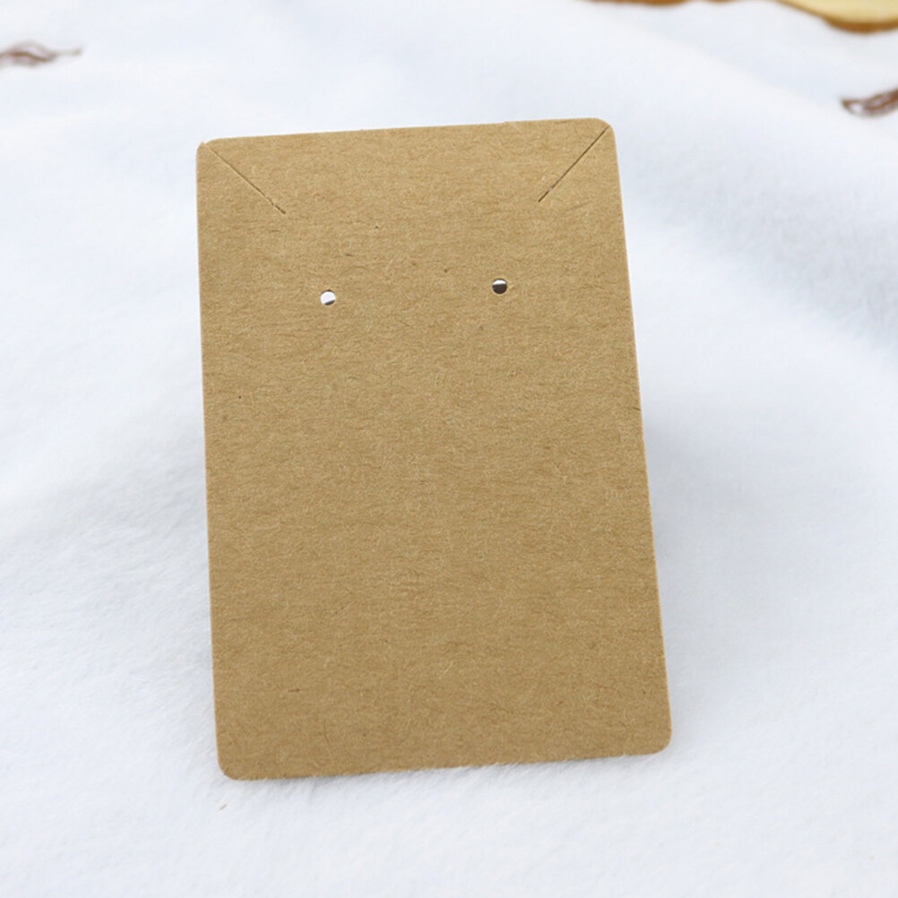 Raindrops 100Set Paper Display Cards for Jewelry Makers Khaki 6x9cm ...