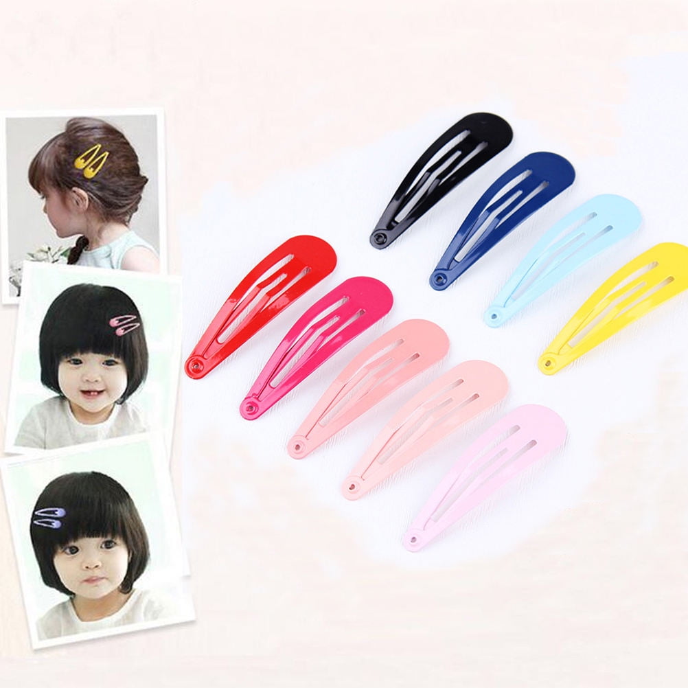 Raindrops 100pcs 1.93" Metal Hair Snap Clips All-Match Candy-Color ...