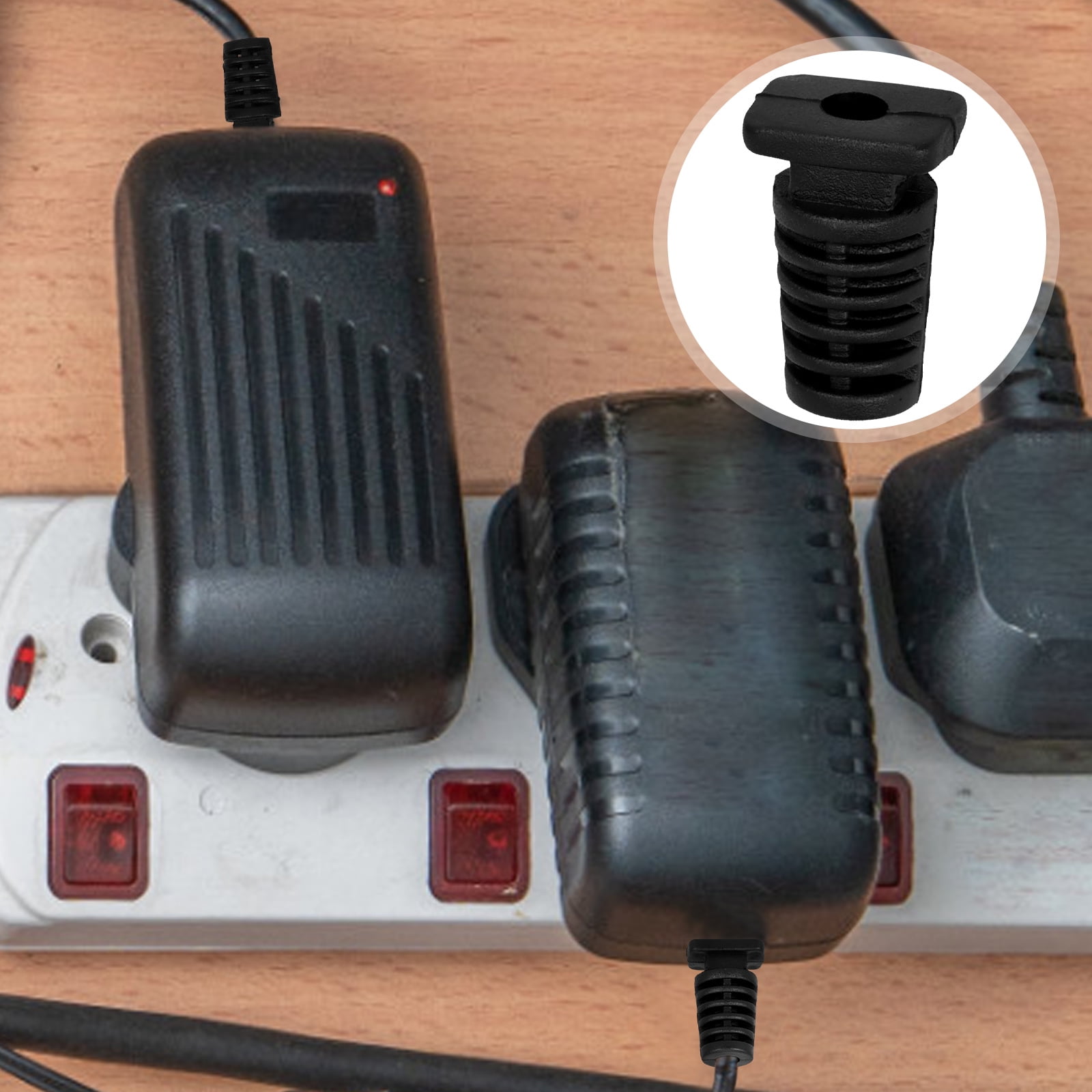 Raindrops 100pcs Cable Glands Wire Hole Strain Relief Connector Spiral ...