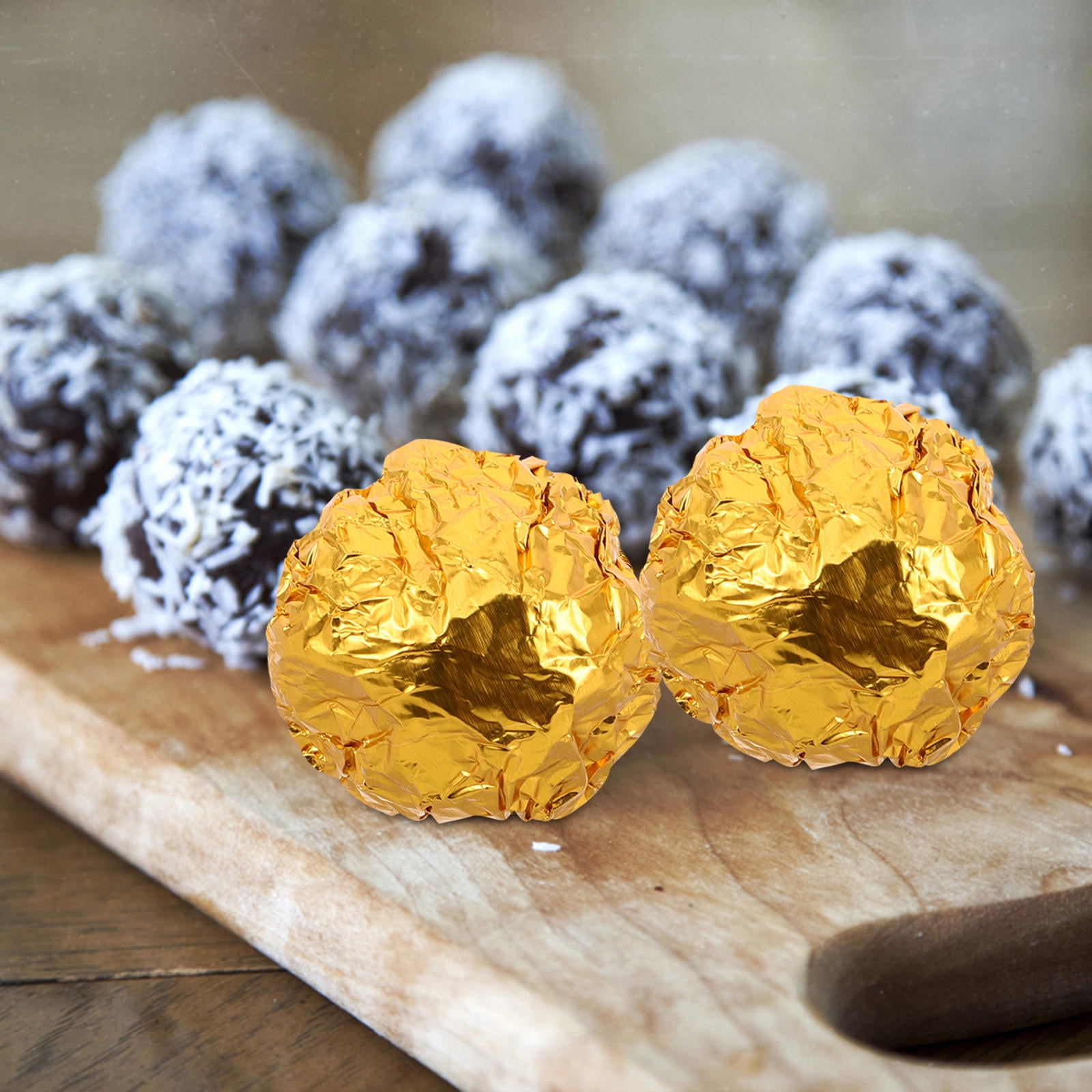 Raindrops 100pcs Chocolate Candy Wrappers Aluminium Foil Paper Wrapping ...