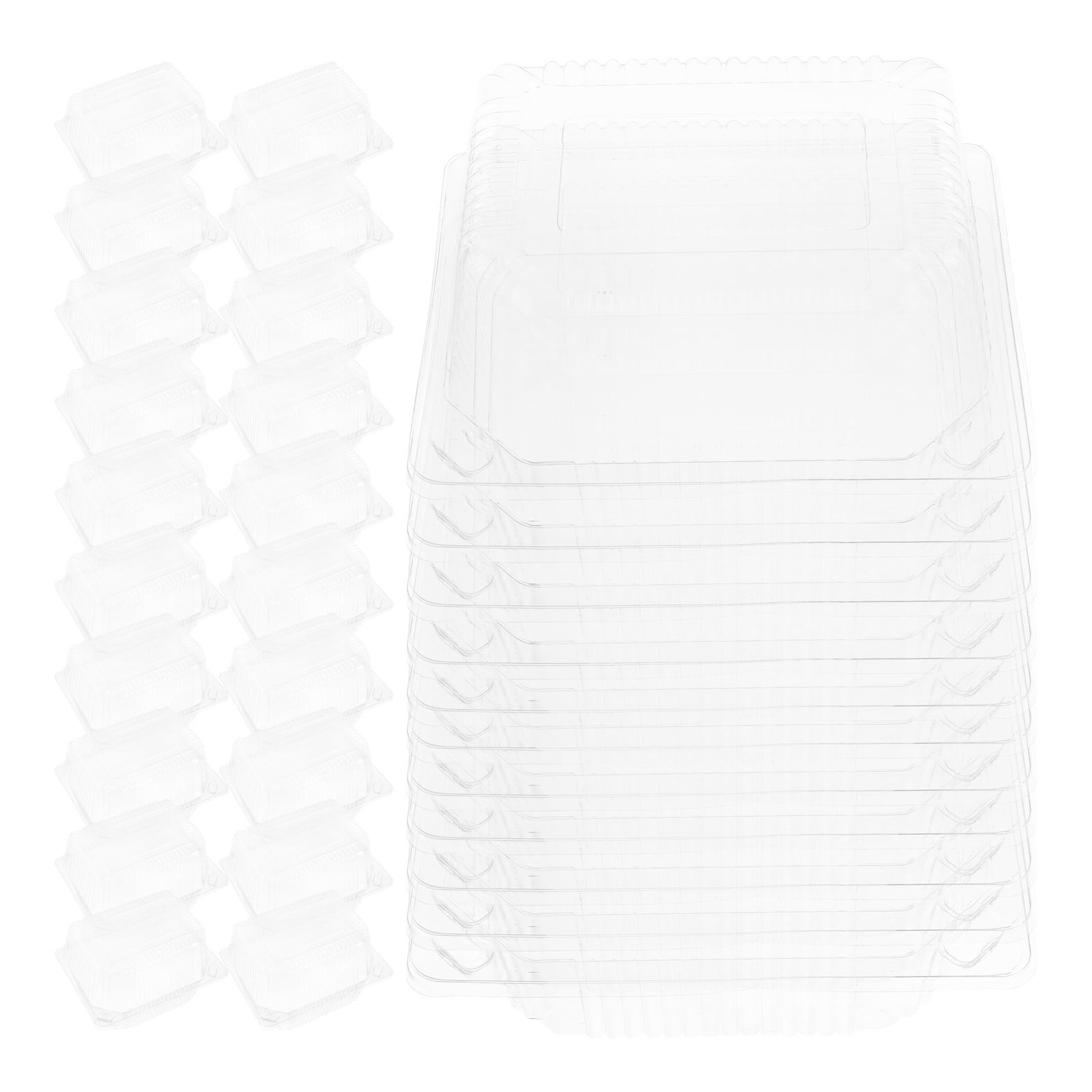 Raindrops 100pcs Clear Food Packaging Boxes For Candy Dessert Snacks ...