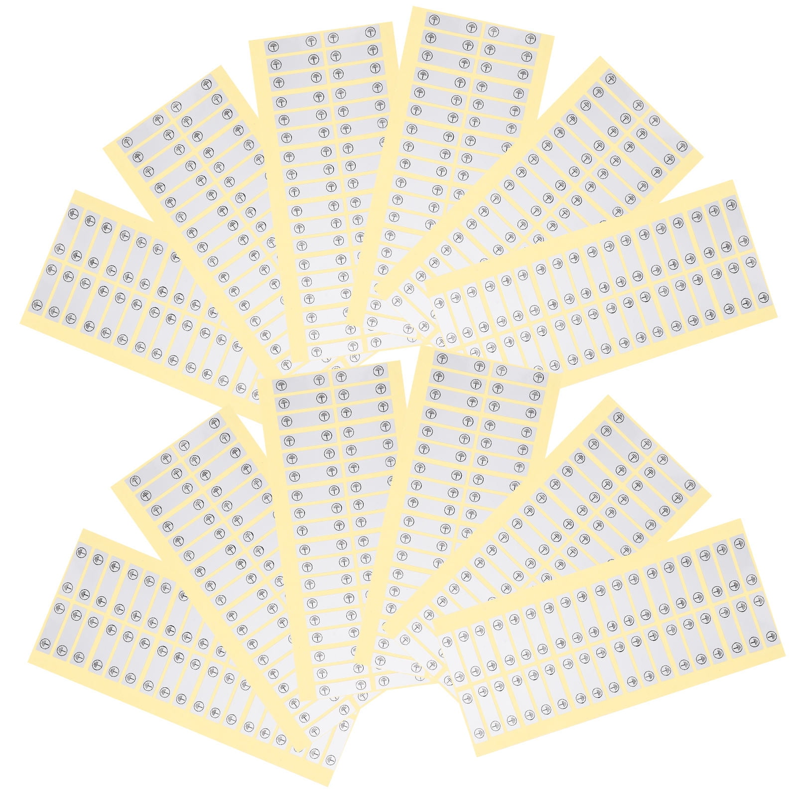 Raindrops 100pcs Electrical Grounding Stickers Safety Sign Decals ...