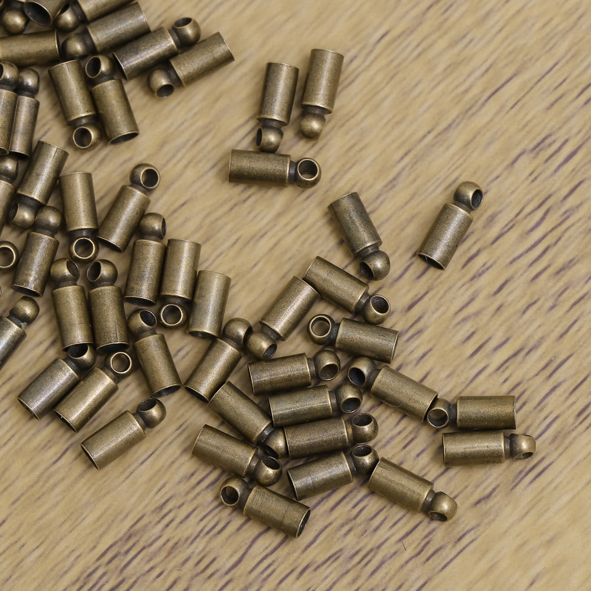 Raindrops 100pcs End Tip Tassel Caps Beads Crimp End Caps Connector ...