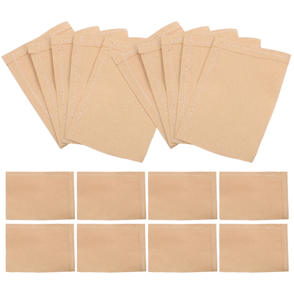 Raindrops 100pcs Flat Paper Bags Kraft Brown Paper Pouches Sample Food ...
