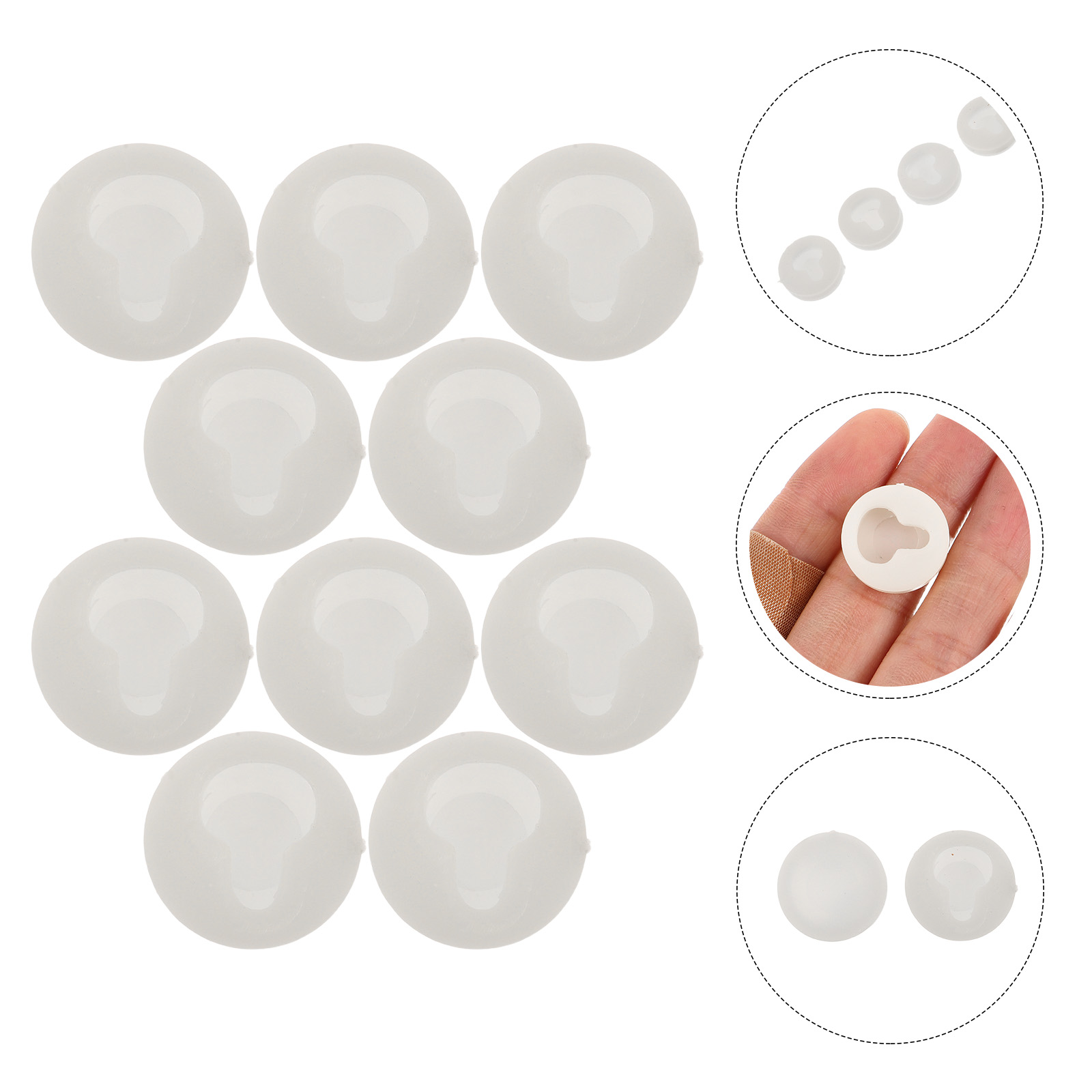 Raindrops White Plastic Keyhole Shelf Bracket for Curtains, Picture ...