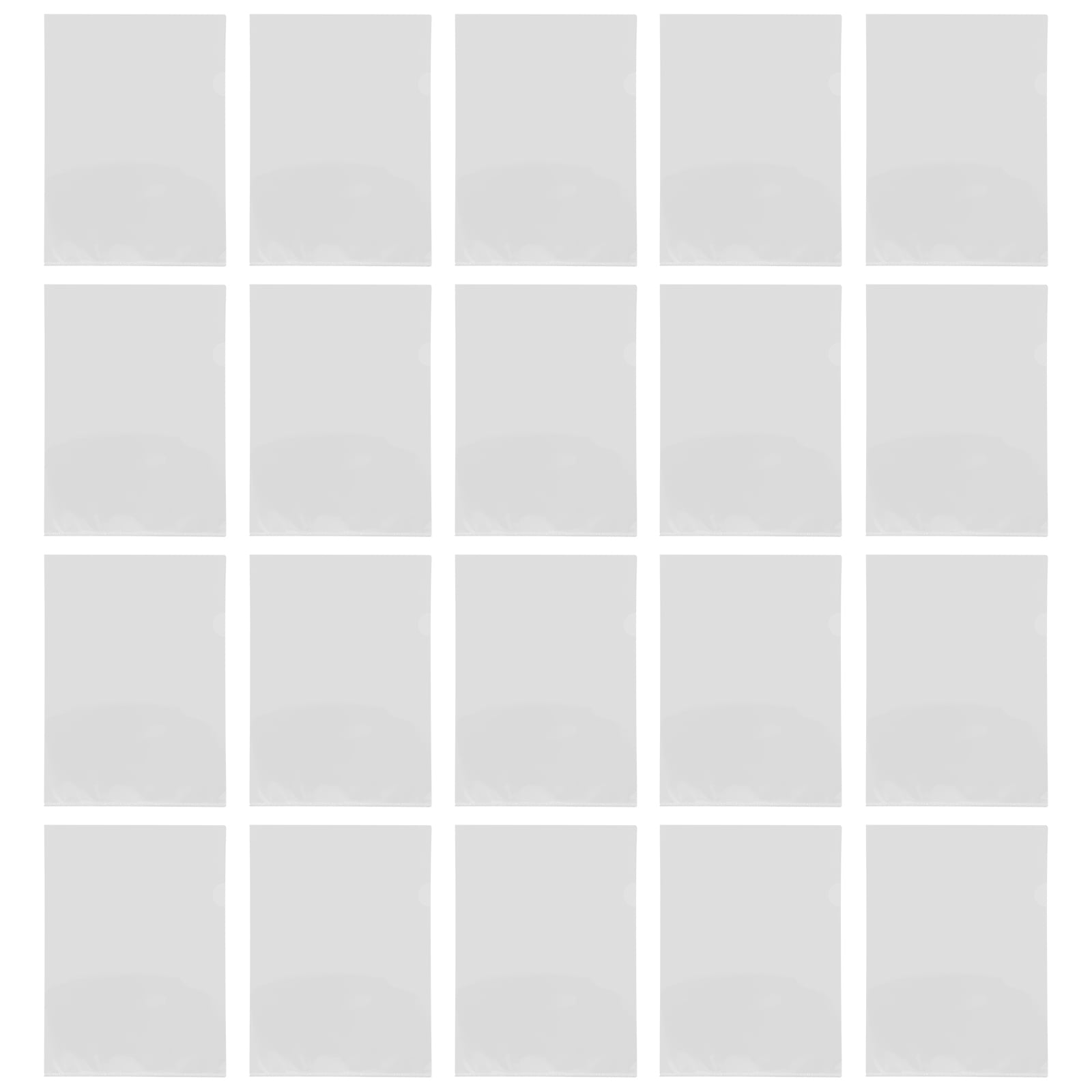 Raindrops 100pcs L-Shaped File Folder A4 Sheet Clear Plastic Document ...