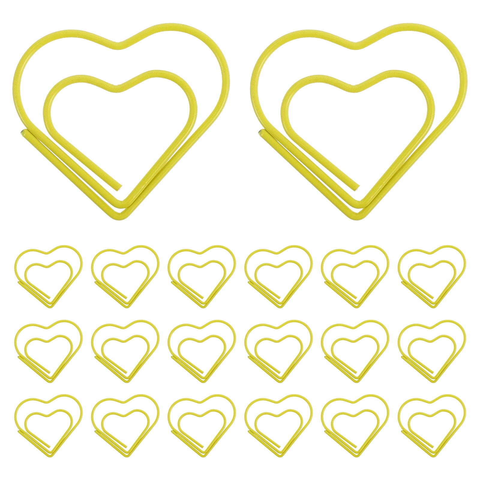 Raindrops 100pcs Mini Gold Heart Paper Clips Small Cute Love Shaped ...