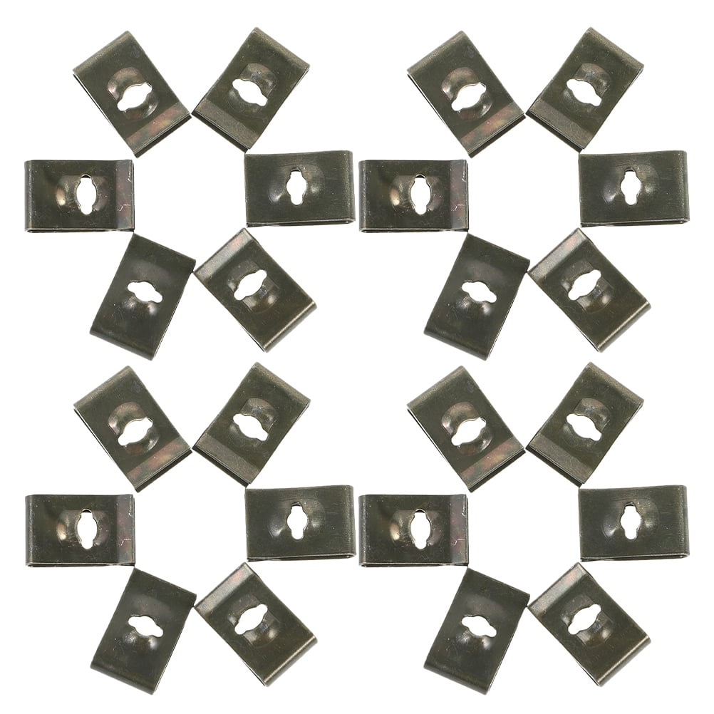 Raindrops 100pcs Replacement Screw Base U Shaped Clips for Car ...