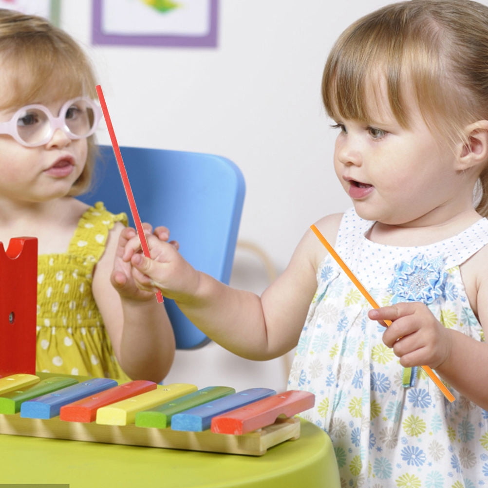 Raindrops 100pcs Wooden Rhythm Sticks Wood Percussion Instrument Sticks ...