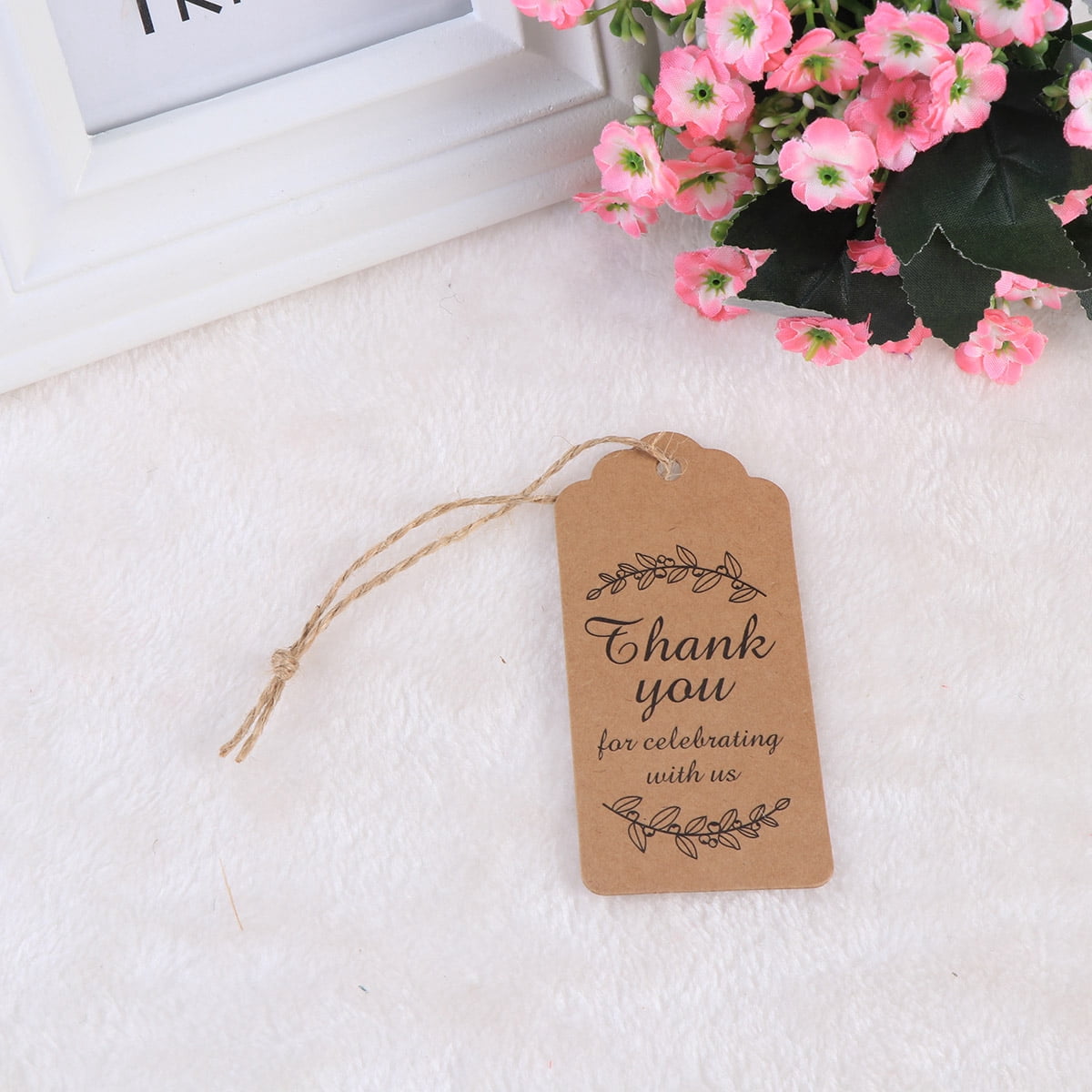 Raindrops 101 Pcs Kraft Paper Hang Tag Shaped Notes Christmas Sealing ...