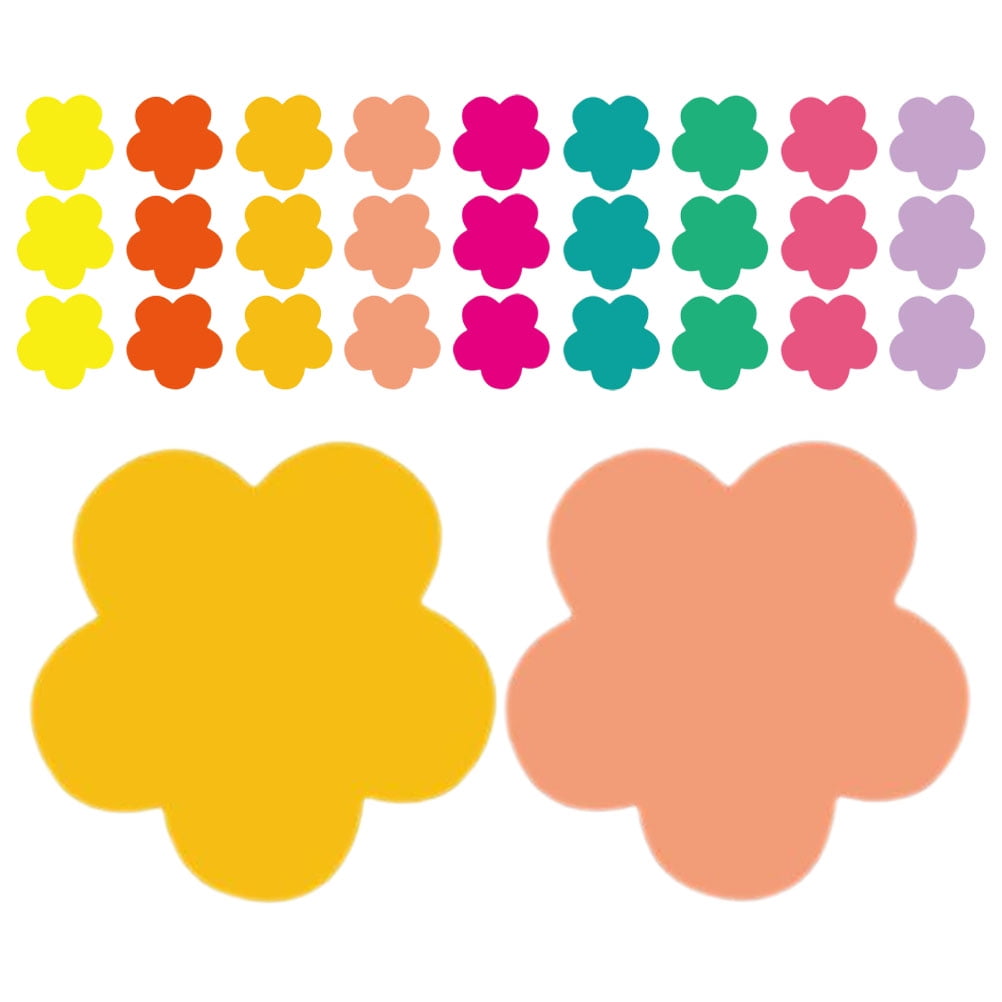 NIAIZEK 108-Piece Assorted Colorful Flower Cutouts for Spring Classroom ...
