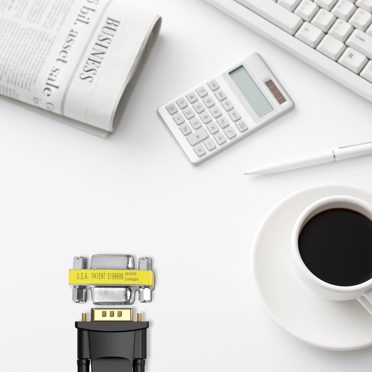 Raindrops VGA Extension Coupler VGA Converter Kit Yellow 10Pcs ...