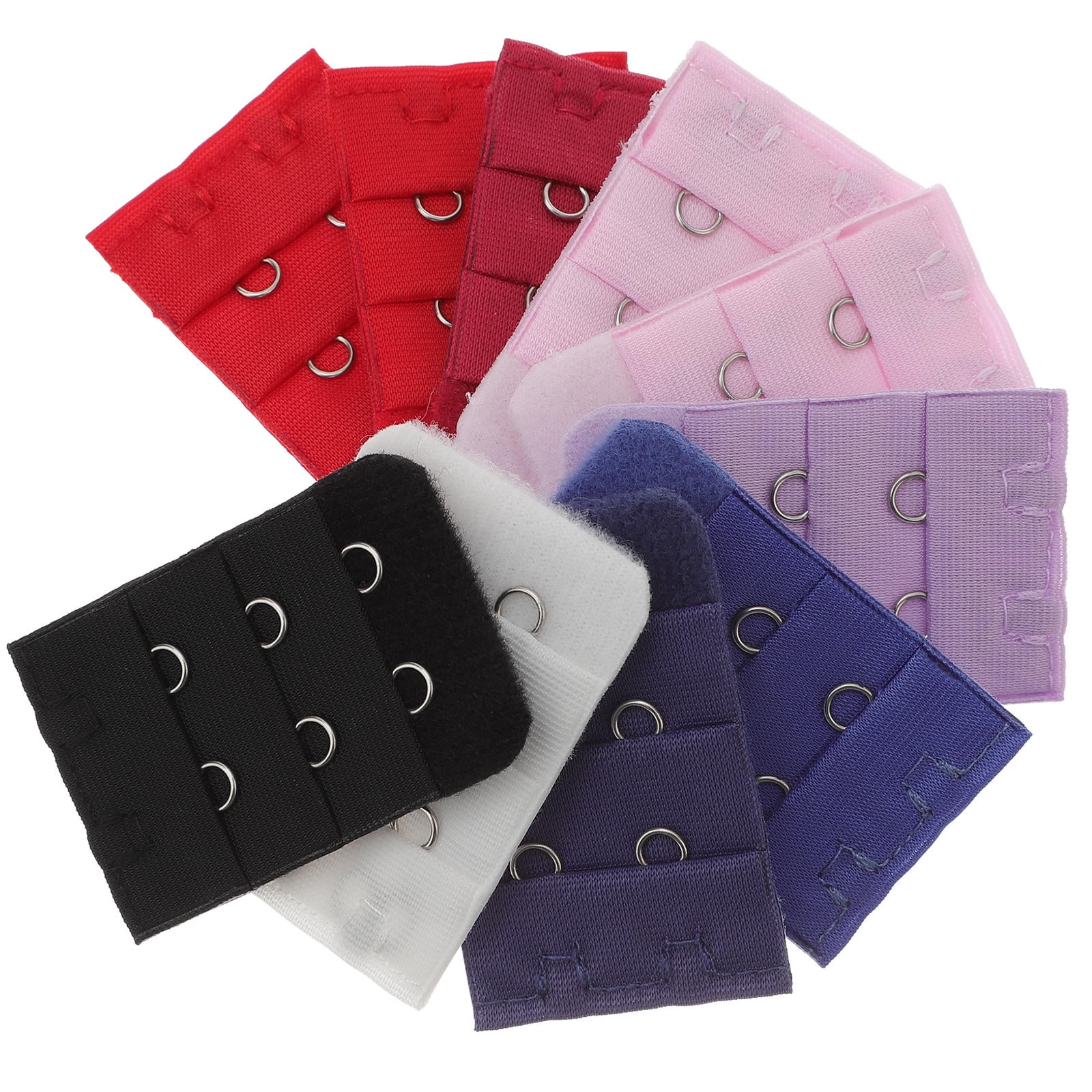 Raindrops 10Pack Brassiere Extension Hooks Bras Extenders with 3 Rows 2 ...
