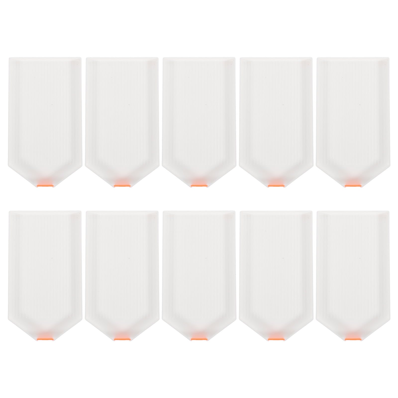 Raindrops 10Pack Crafts Organizer Tray Serving White Plastic for DIY ...
