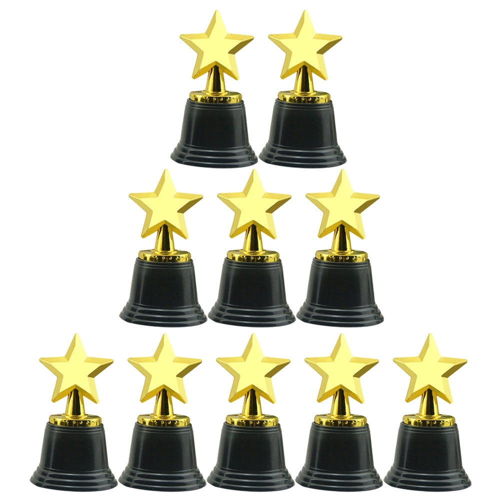 Raindrops 10Pack Golden Star Award Trophies For Primary School Events ...