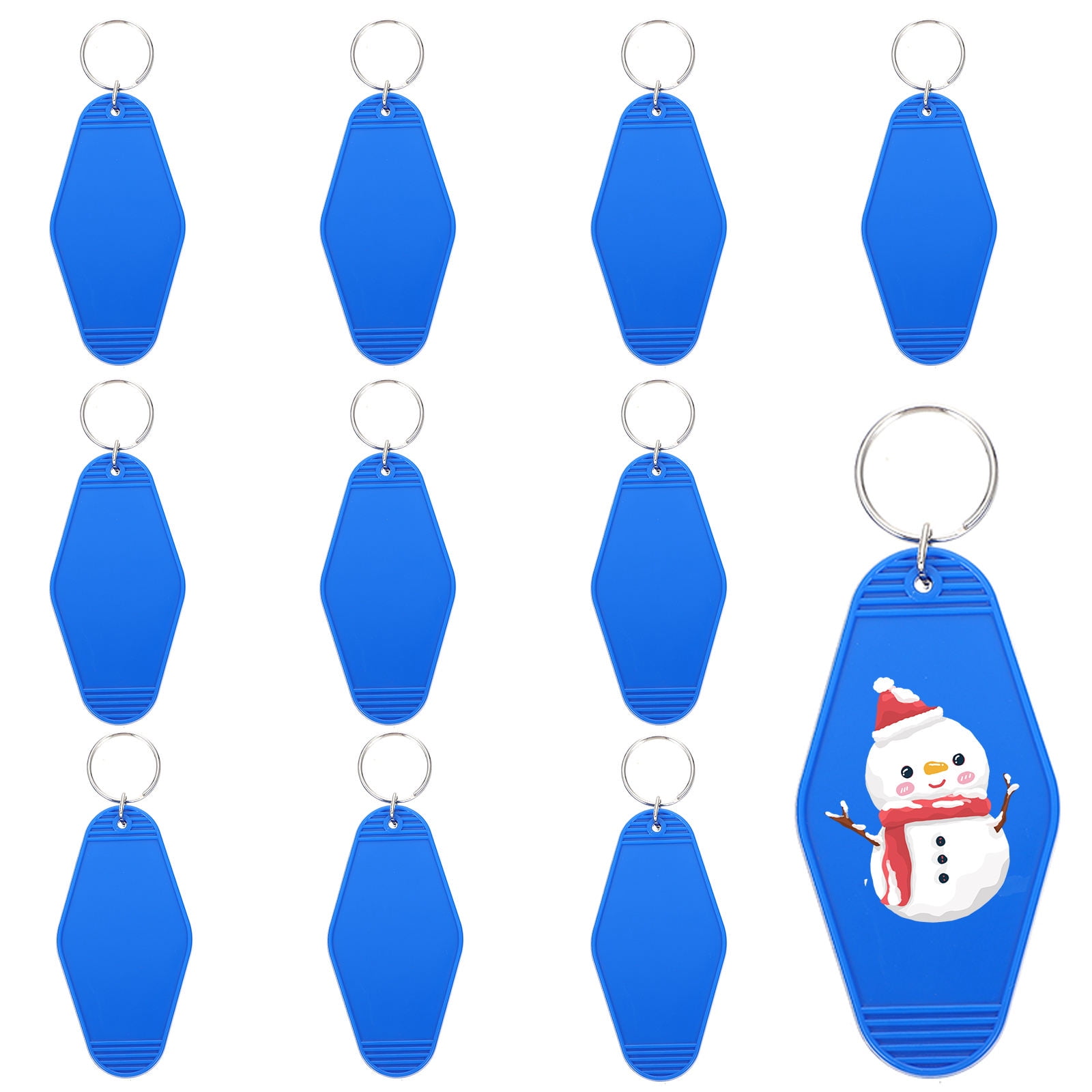 Raindrops 10Pack Key Labels Colored Key Rings Plastic for ...