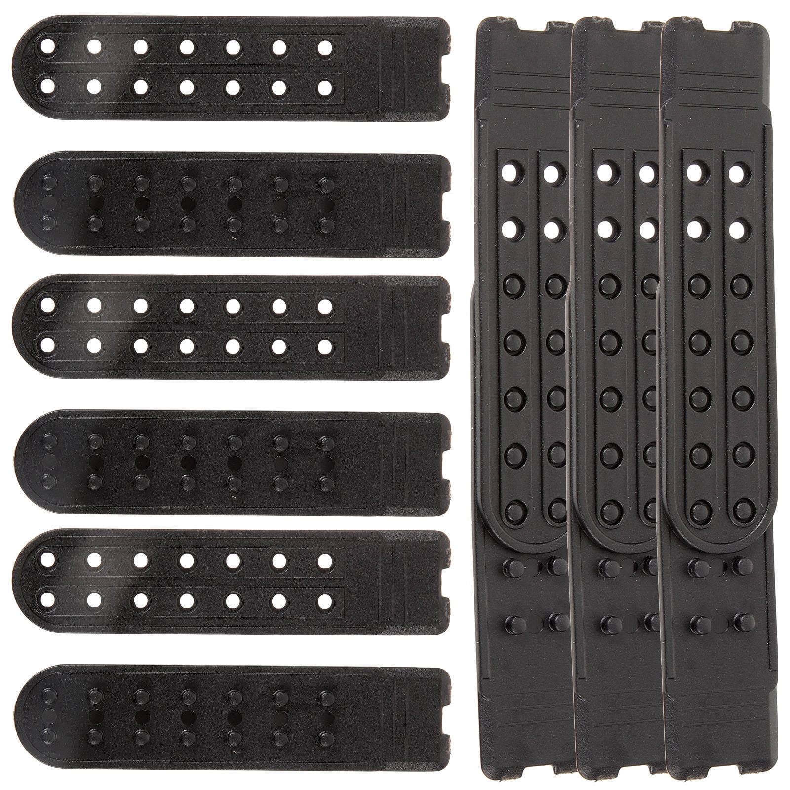 Raindrops 10Pairs Adjustable Hat Strap Extender Black Plastic for Daily ...