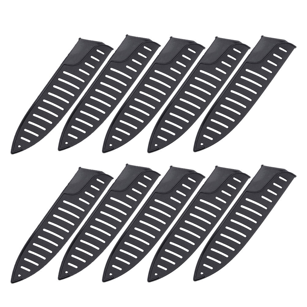 Raindrops 10Pcs Black Plastic Knife Protector Covers for Kitchen ...