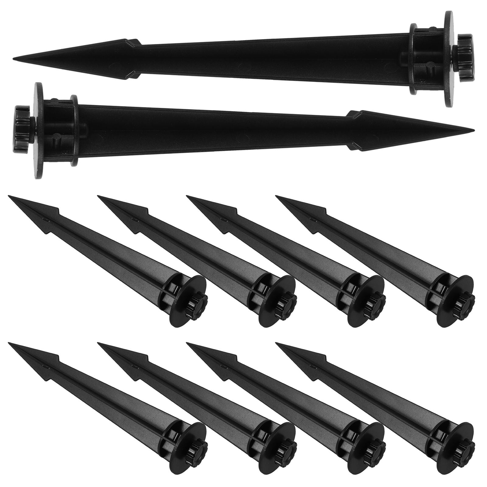 Raindrops 10Pcs Black Plastic Solar Lamp Stakes for Path Light ...
