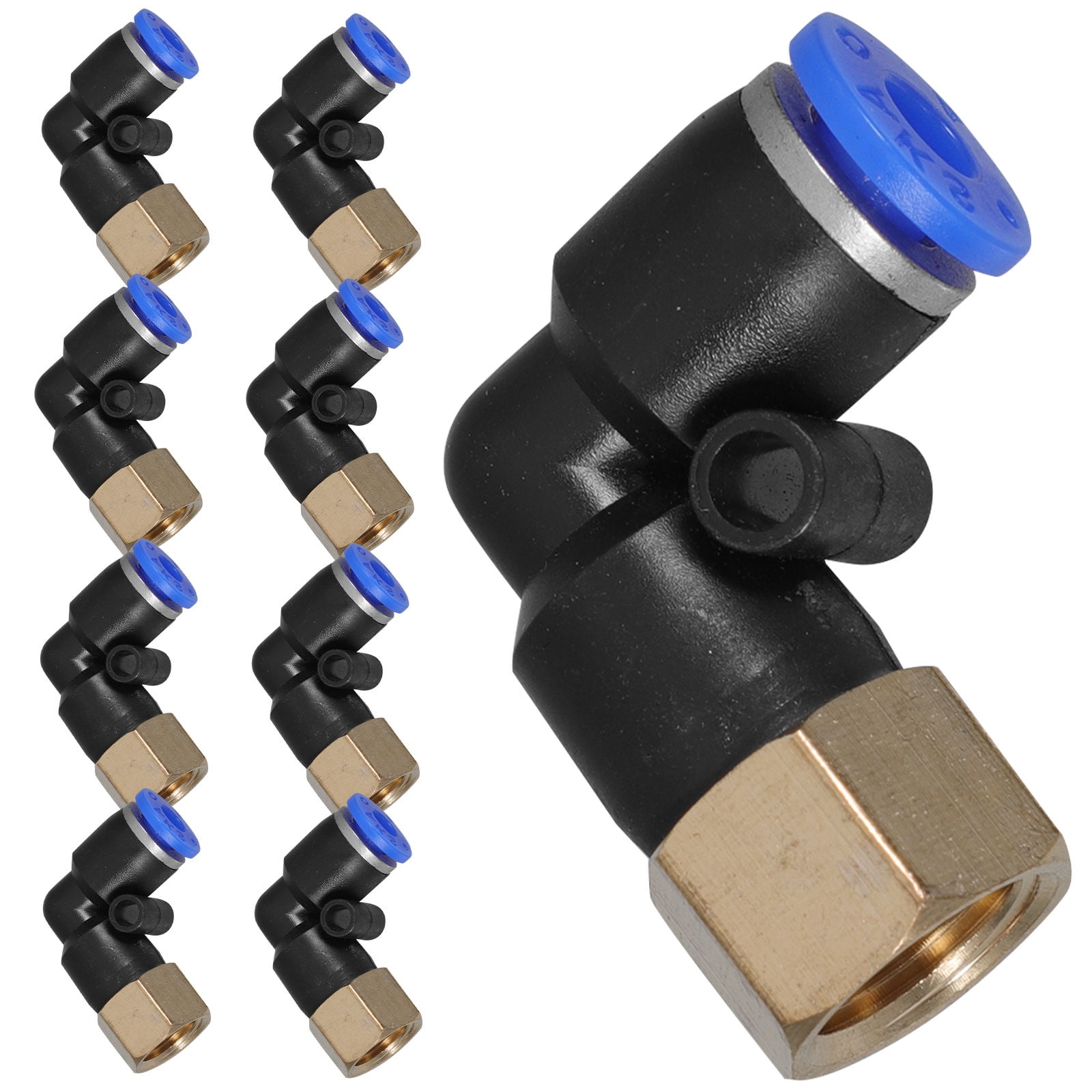 Raindrops 10Pcs Copper Push to Connect Adapter for Pneumatic Equipment ...