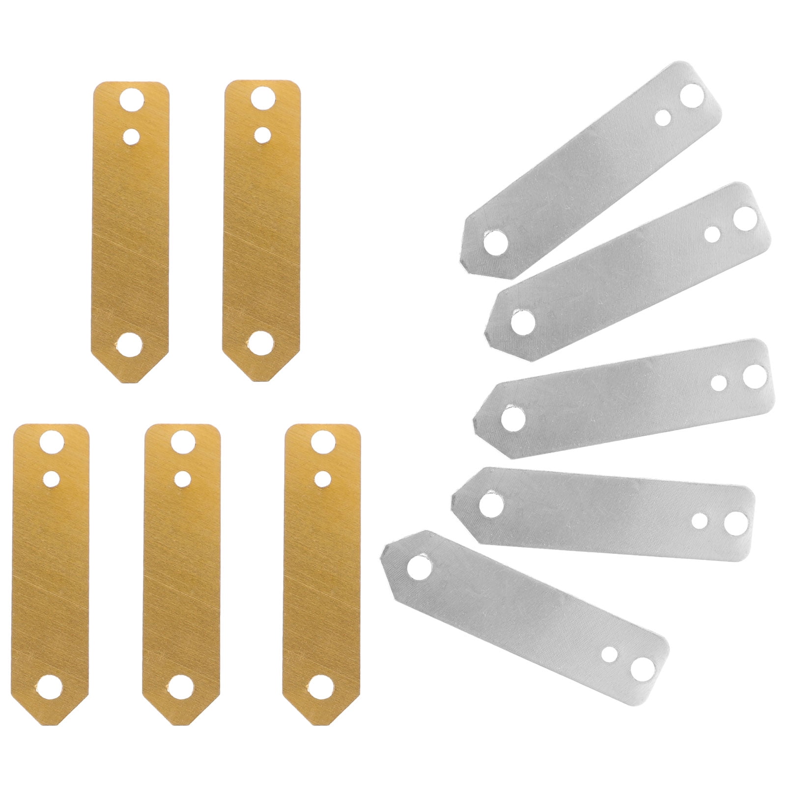 Raindrops 10Pcs Copper Zinc Anode Sheet Electrode Strip Assorted Color ...