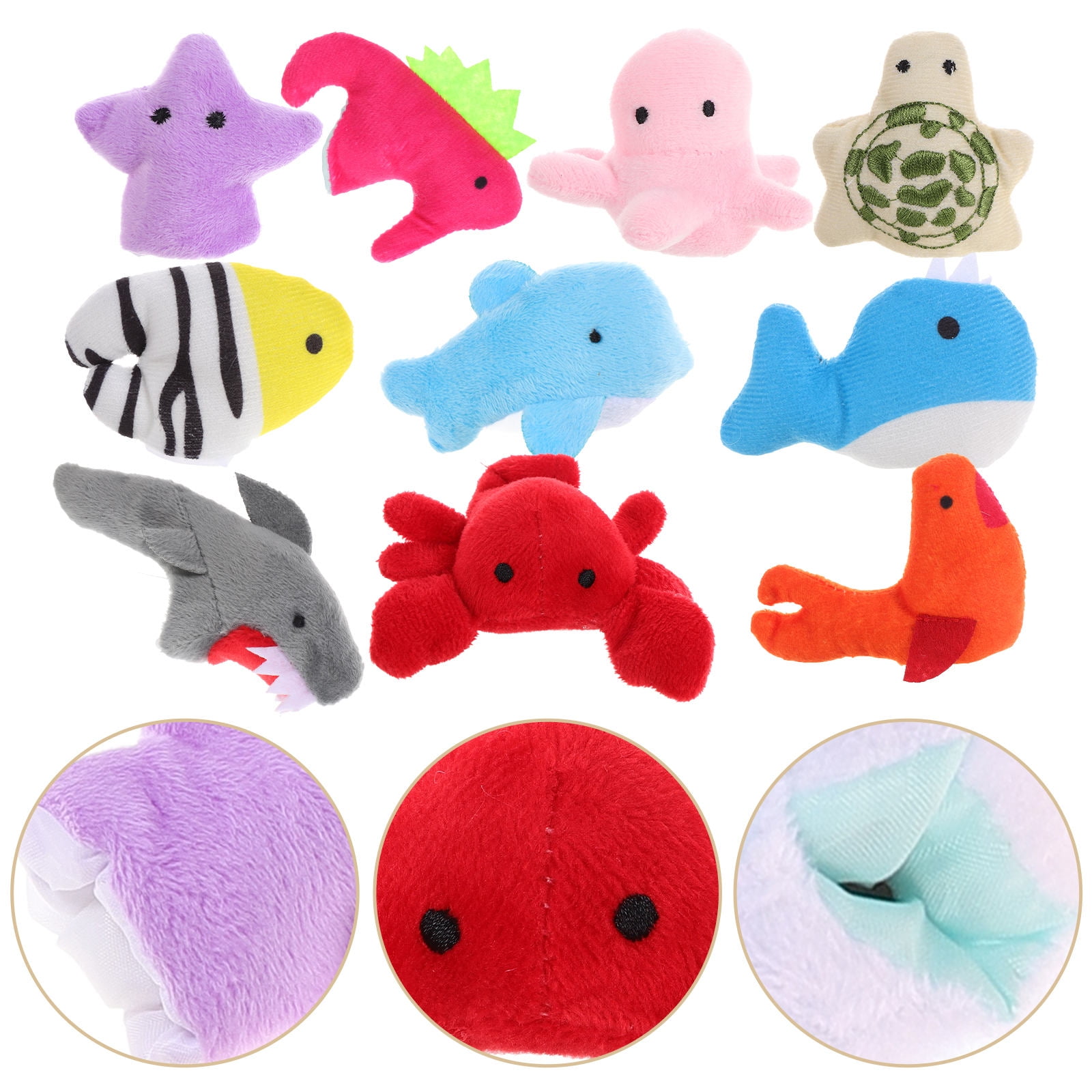 Raindrops 10Pcs Hand Puppets for Children Assorted Color PP Cotton ...