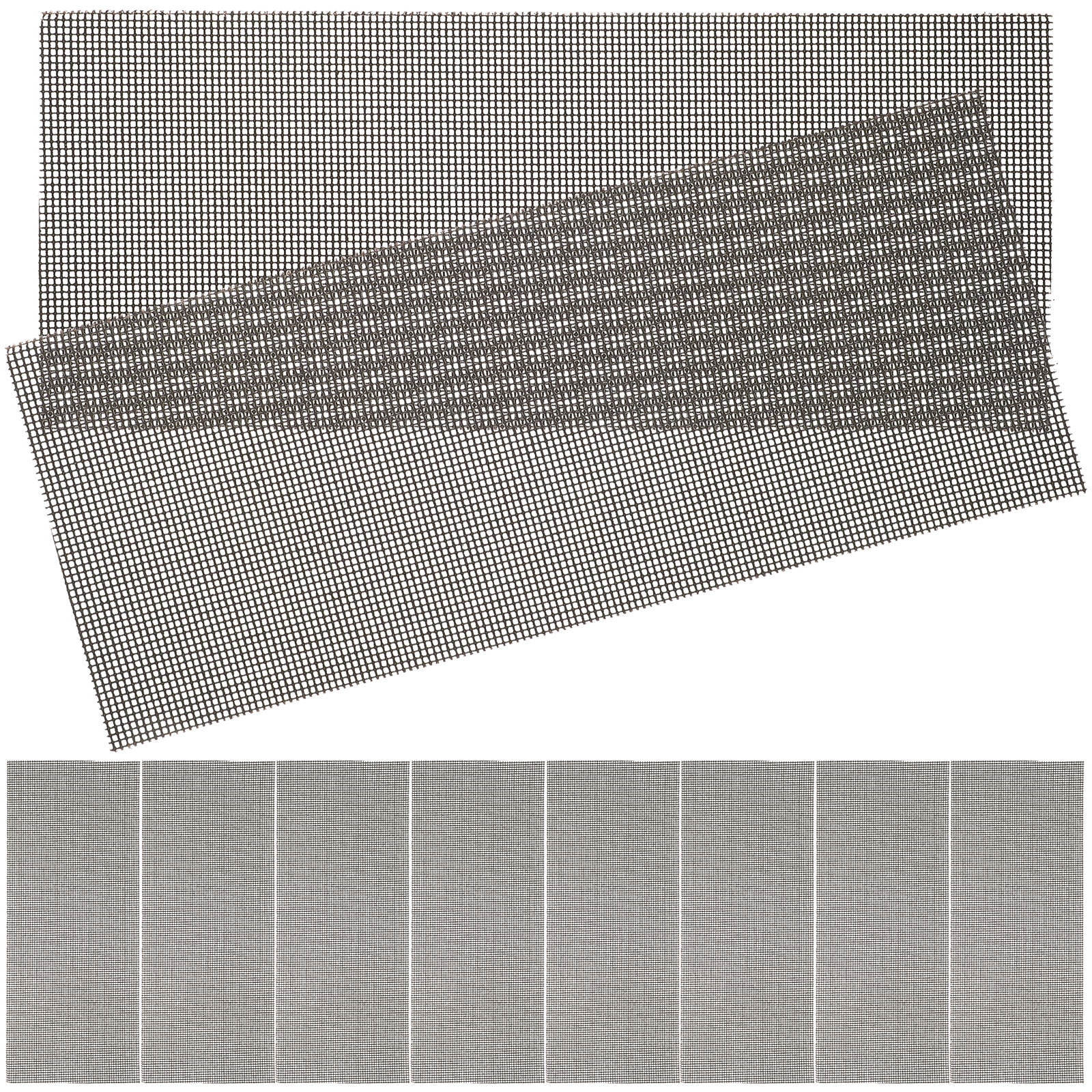 Raindrops 10pcs Metal Sandpaper Mesh Sheets with Fiber Cloth Base for ...
