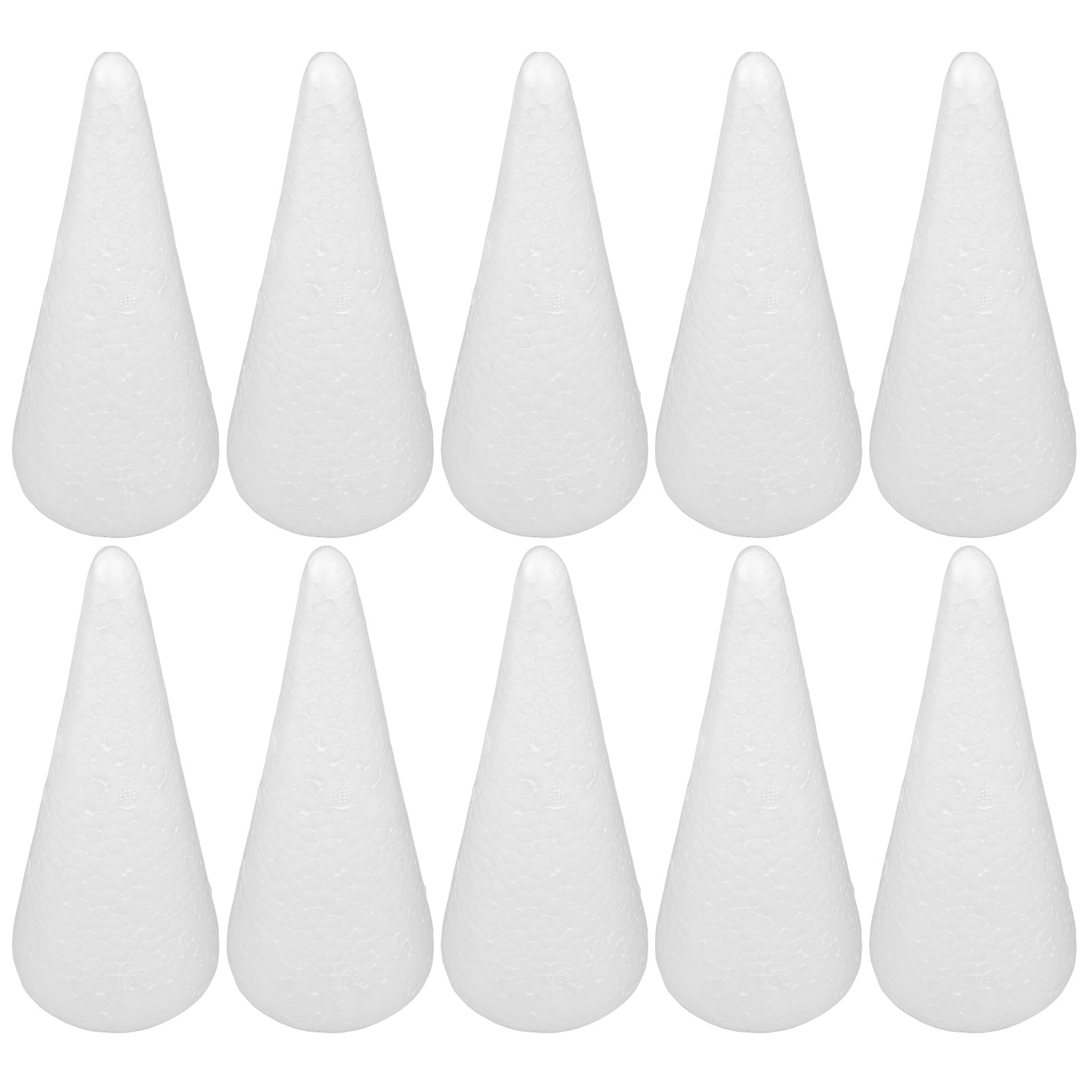 Raindrops 10Pcs Foam Cone for Kindergarten Art Projects White ...
