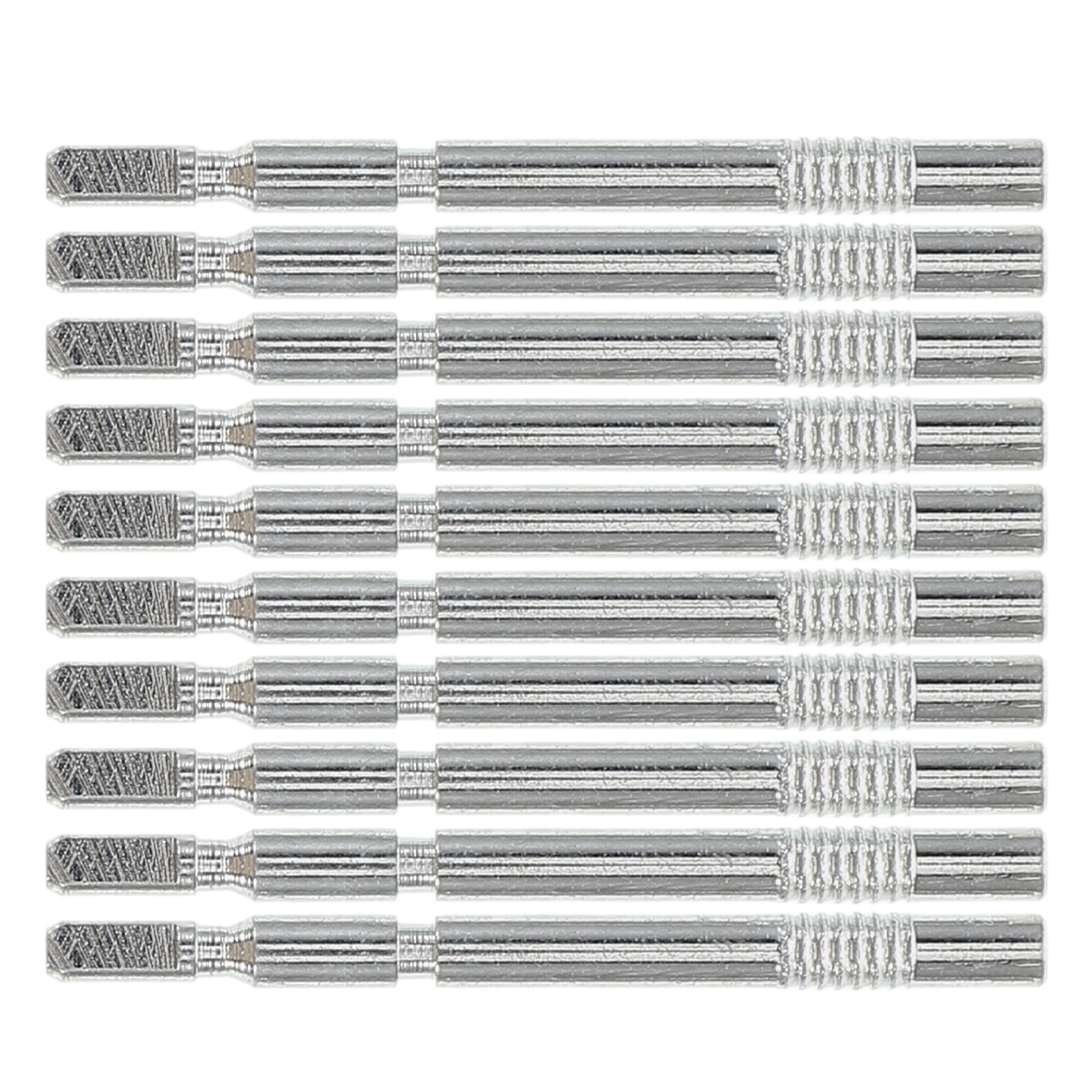 Raindrops 10Pcs Insert Shaft Cylindrical Silver 4.00X0.30X0.30Cm Alloy for Music Box Mechanisms ...