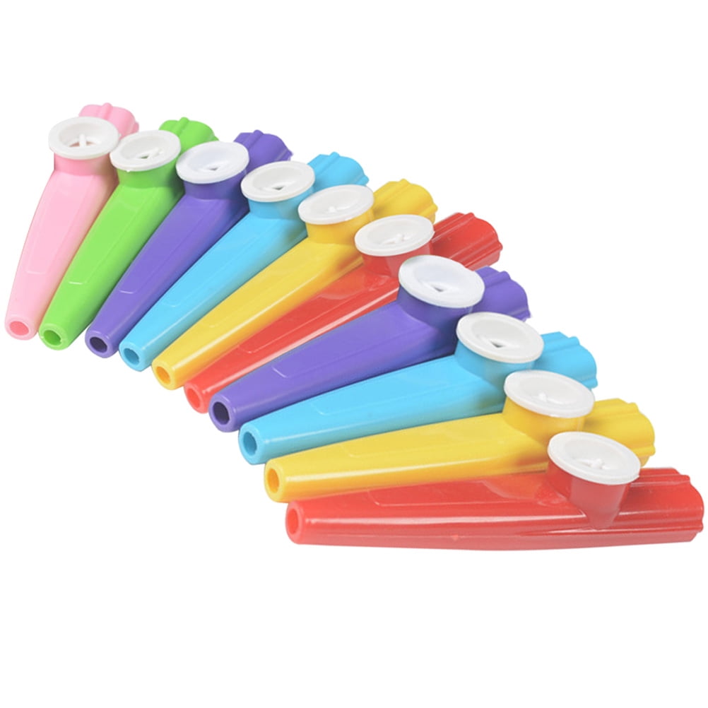 Raindrops 10Pcs Kazoos Guitar Assorted Color Easy Learning Musical ...