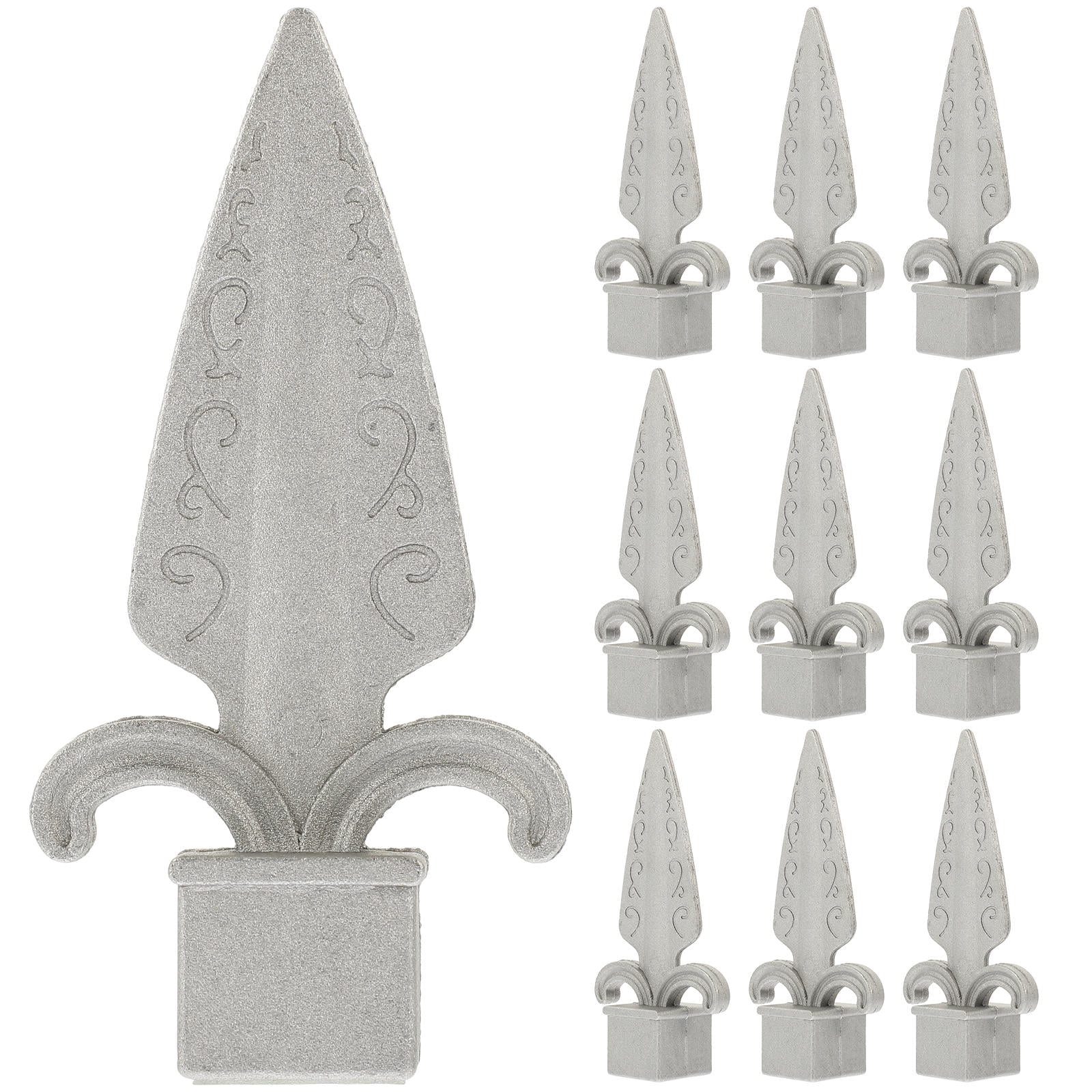 Raindrops 10Pcs Metal Fence Head with Treatment for Farm and Courtyard ...
