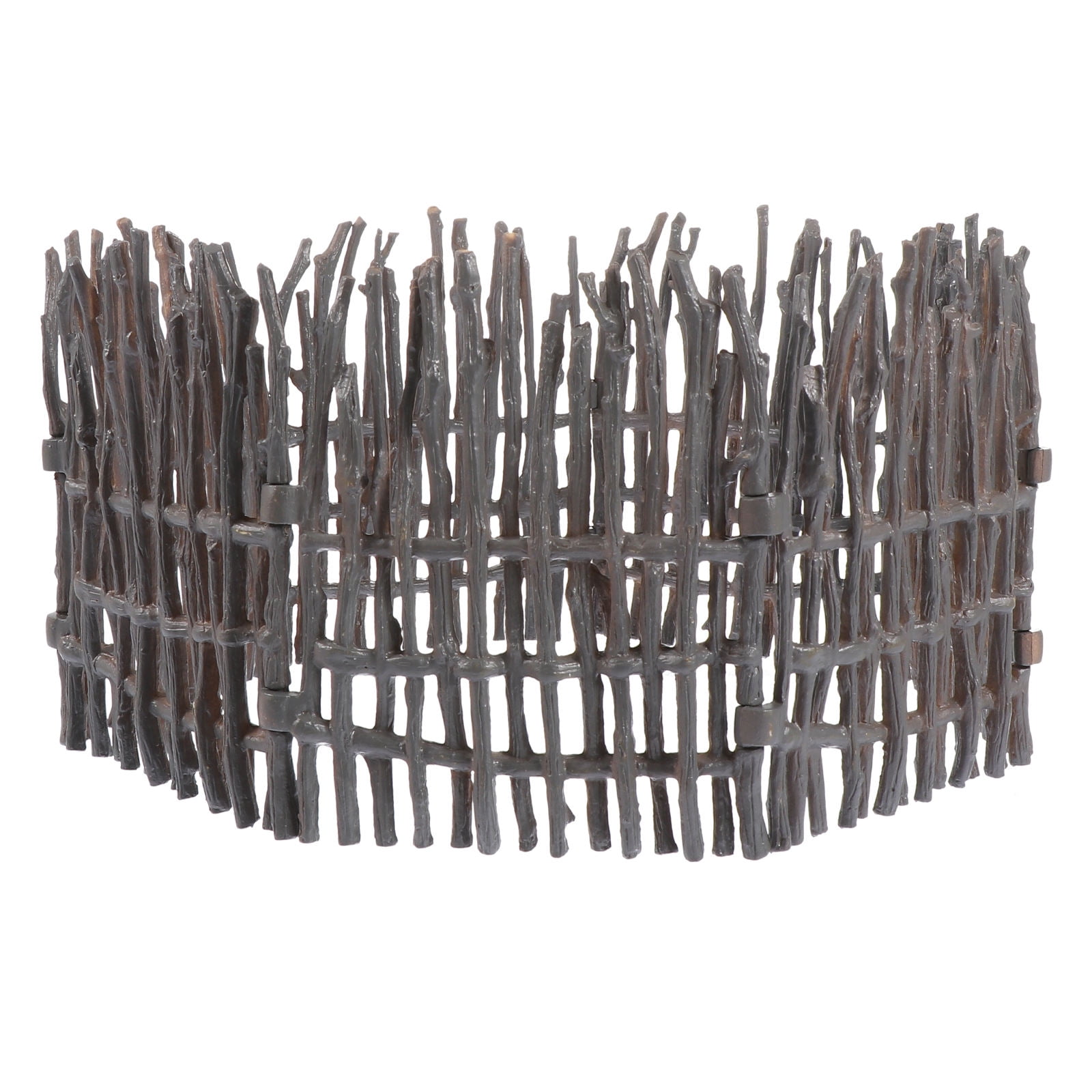 Raindrops 10Pcs Landscape Fence Mini House Fence Models in Brown for ...