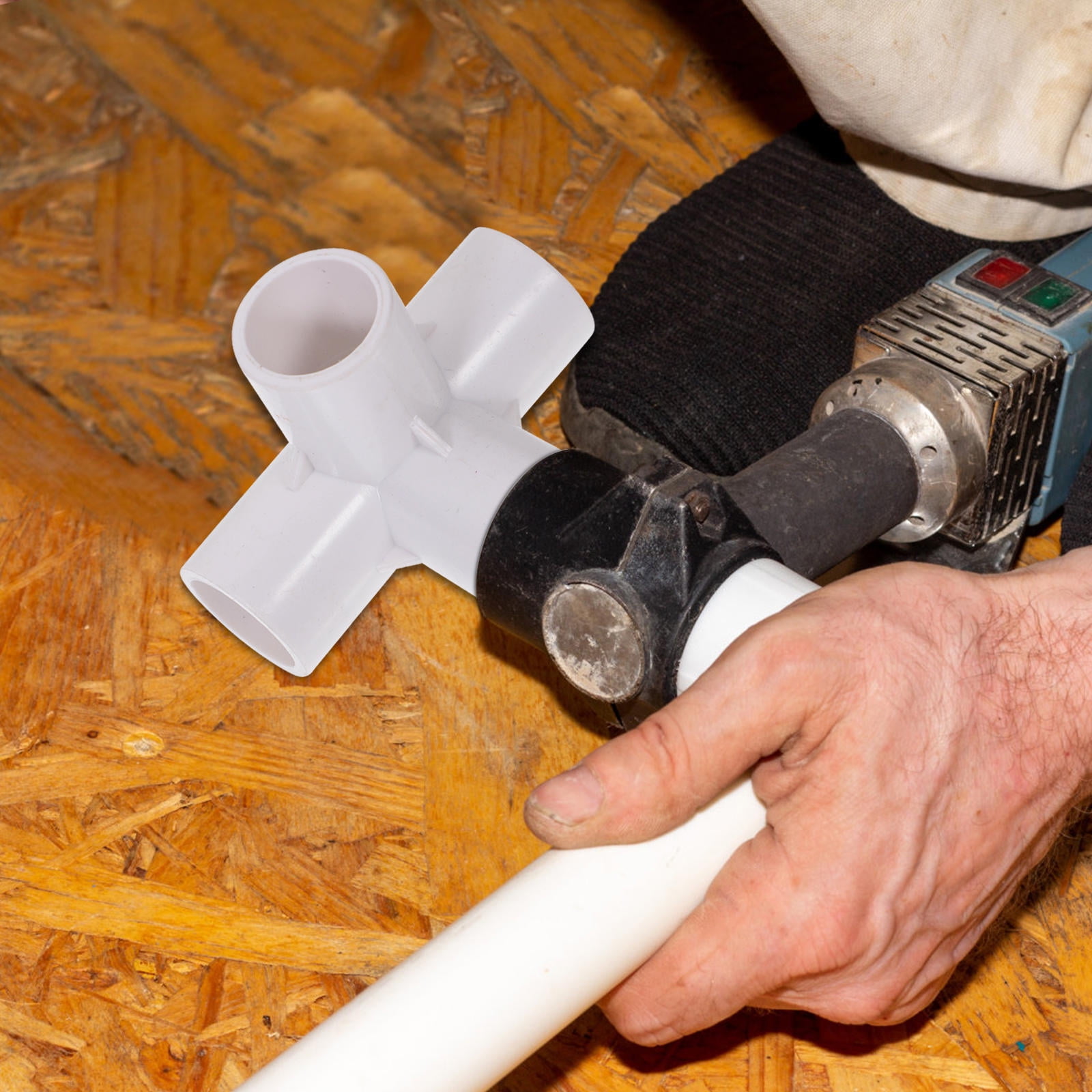 Raindrops Pvc Connectors PVC Pipe Joint White 10pcs 2.79X1.89X1.89in ...