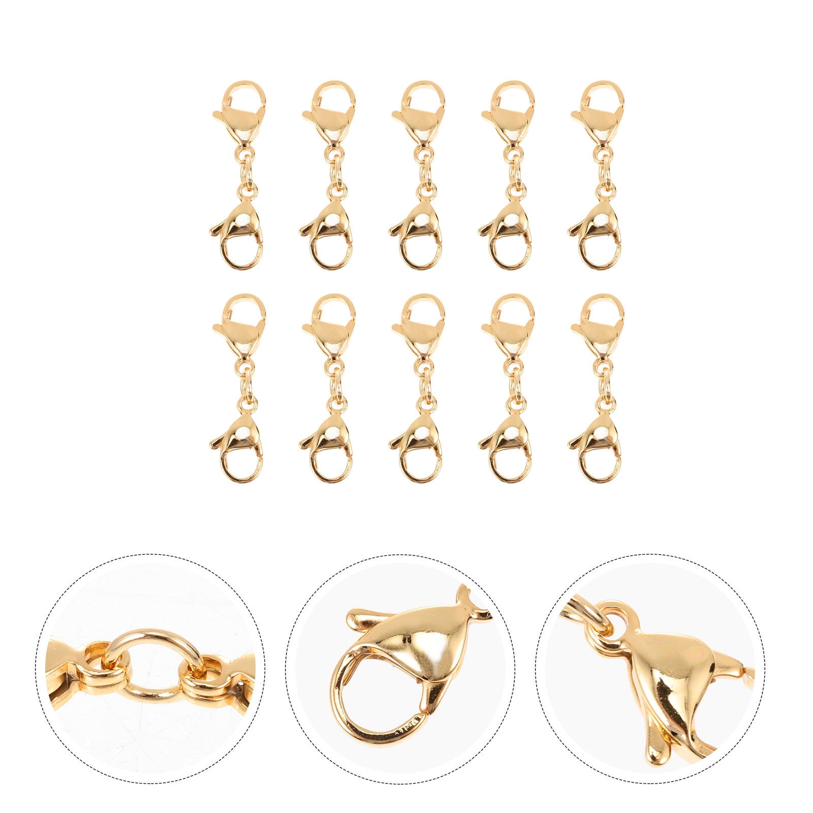 Raindrops 10Pcs Stainless Steel Lobster Clasps for Craft Making with ...