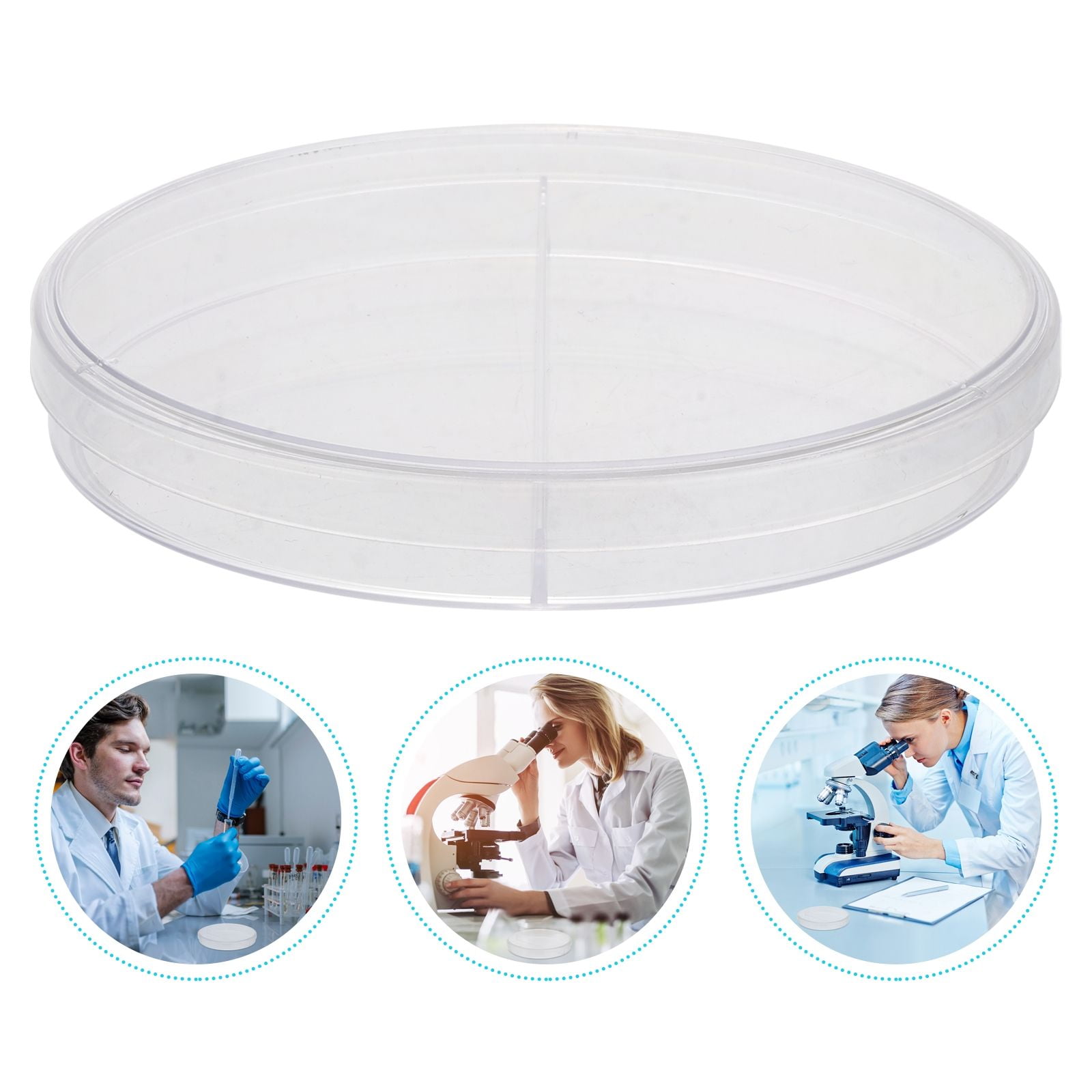 Raindrops 10Pcs Plastic Petri Plates for Culture Transparent Two ...