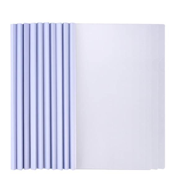 Raindrops 10Pcs White Transparent Slide Clamp Clear Folder with Sliding ...