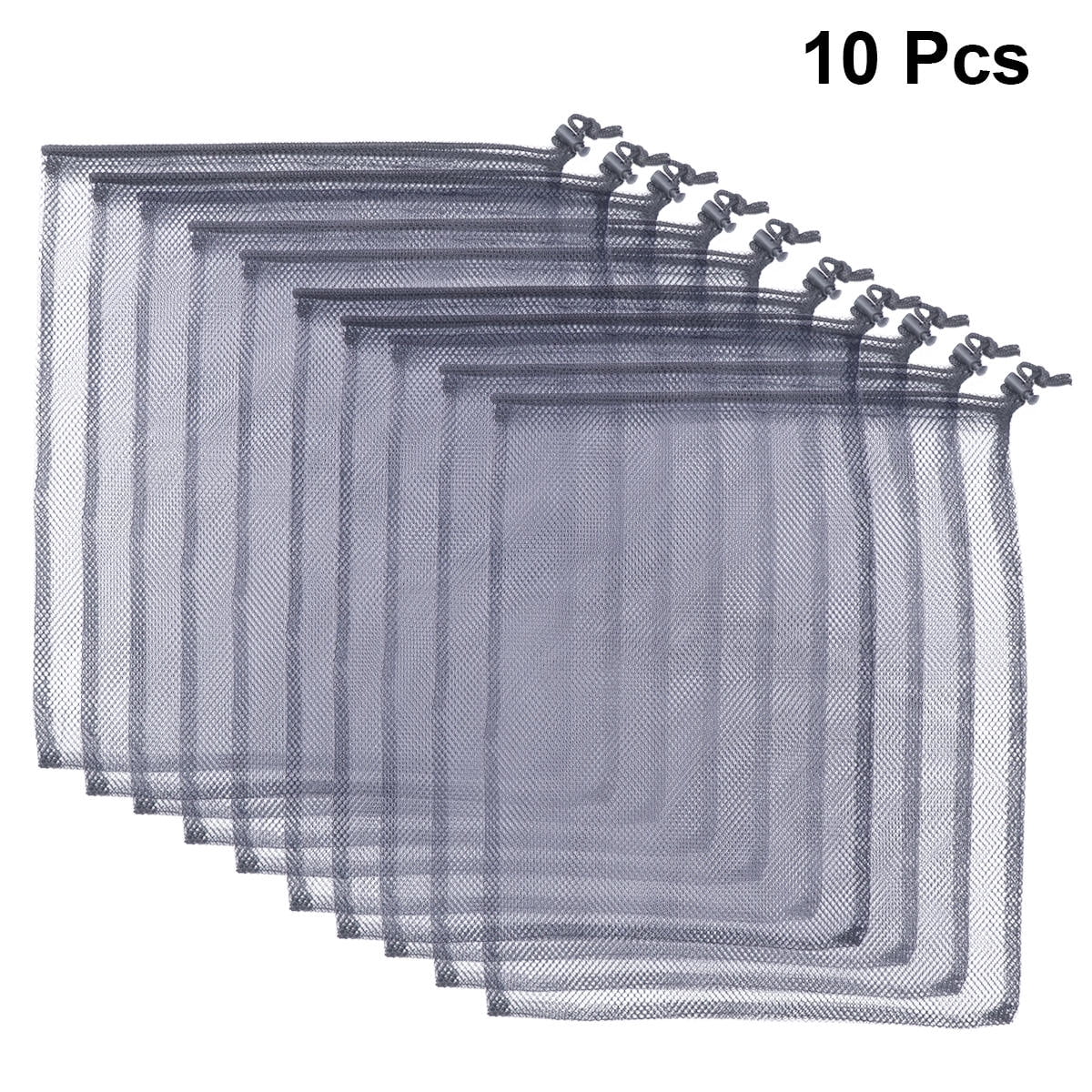 Raindrops 10Set Black Mesh Carrier Bag for Toiletries and Travel ...