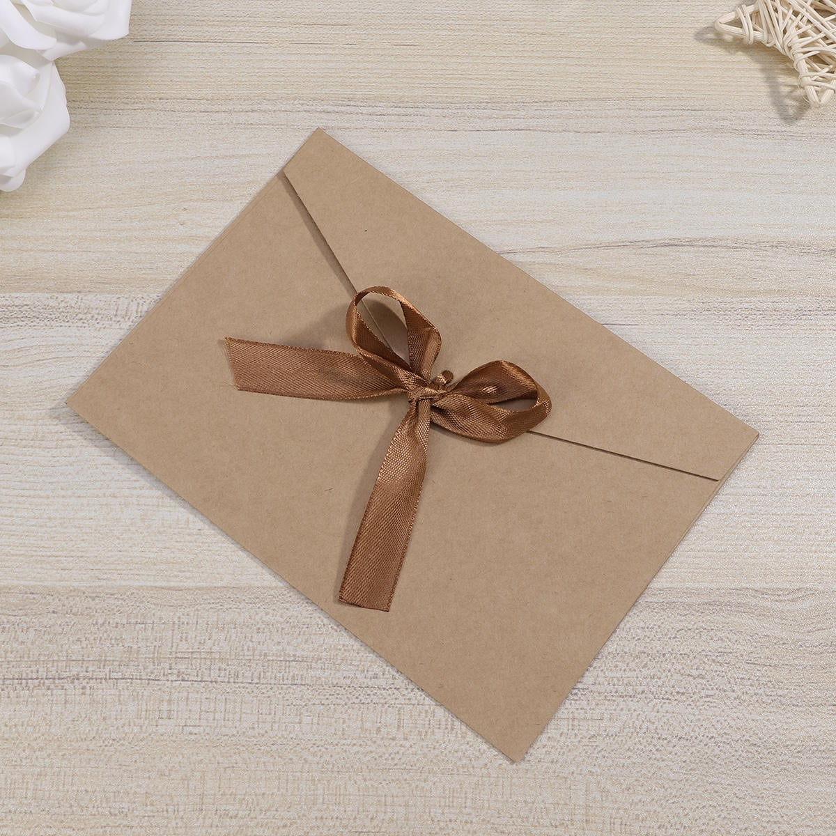 Raindrops Classic Flap Kraft Envelopes Bow Envelopes Khaki 10Pack ...