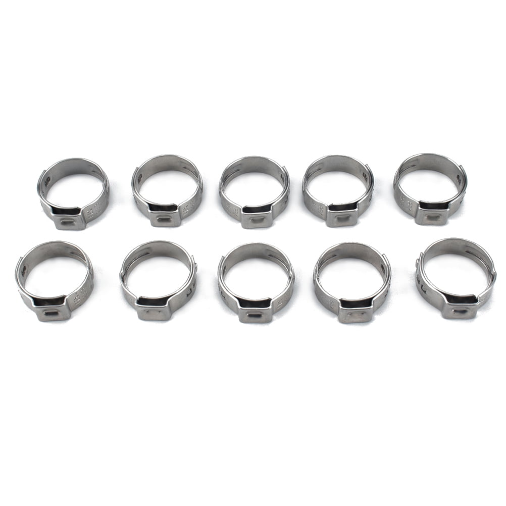 Raindrops 10Set Stainless Worm Clamp For Securing Fuel Lines In ...